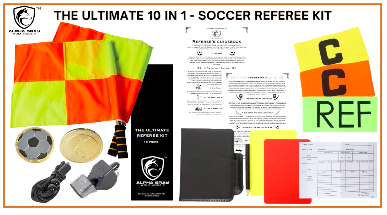 Watch Soccer Referee Kit - Ultimate 10 Piece Referee Kit Soccer on ...