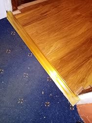 Threshold 61mm Wide Carpet Door Plate Brass Effect 3ft Length : Amazon ...
