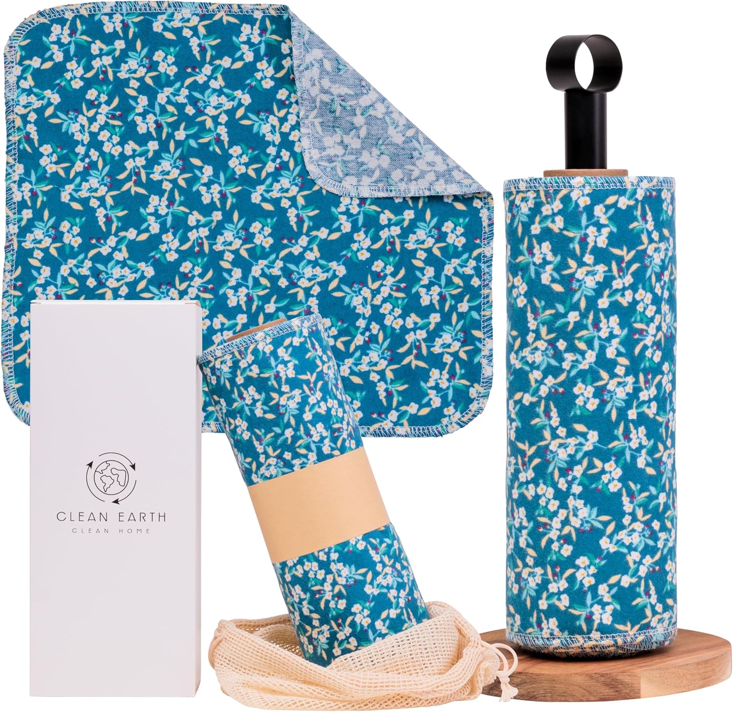 Amazon.com: Clean Earth Clean Home Reusable Paper Towels | Set of 25 ...