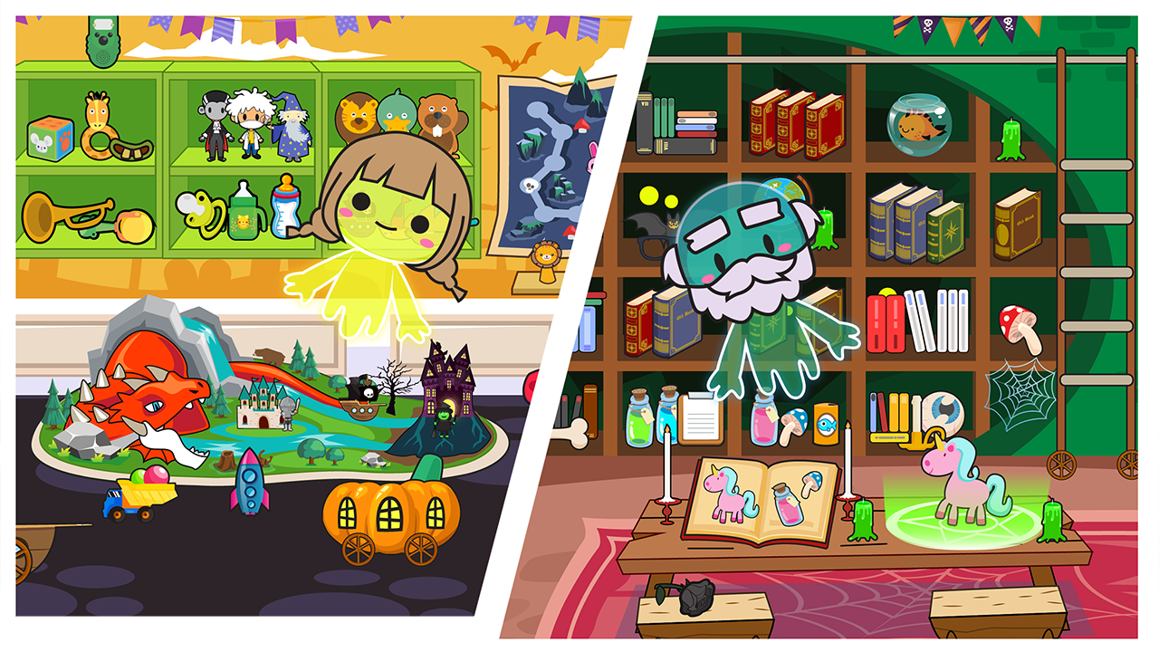 Main Street Pets Haunted Village - Ghost Town Friends Pretend Play ...