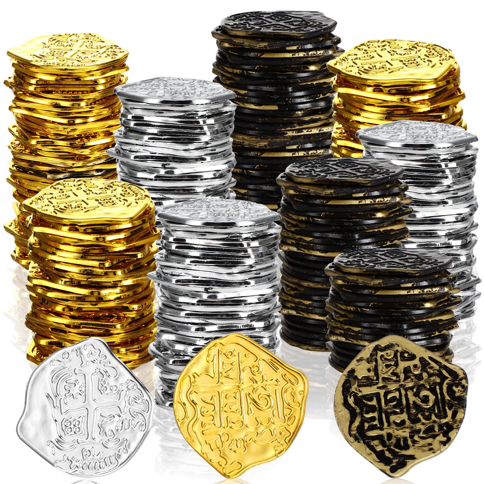 Snapklik.com : Hanaive 500 Pcs Pirate Coins Plastic Coins Replica ...