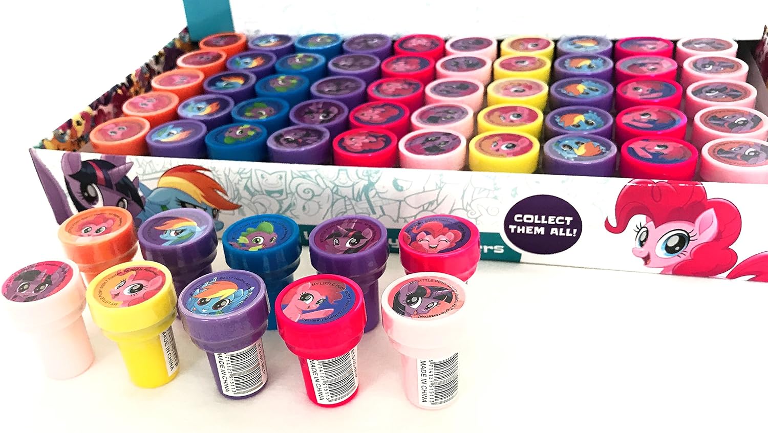 Amazon.com: Hasbro - My Little Pony 10 Piece Self-inking Stamps ...