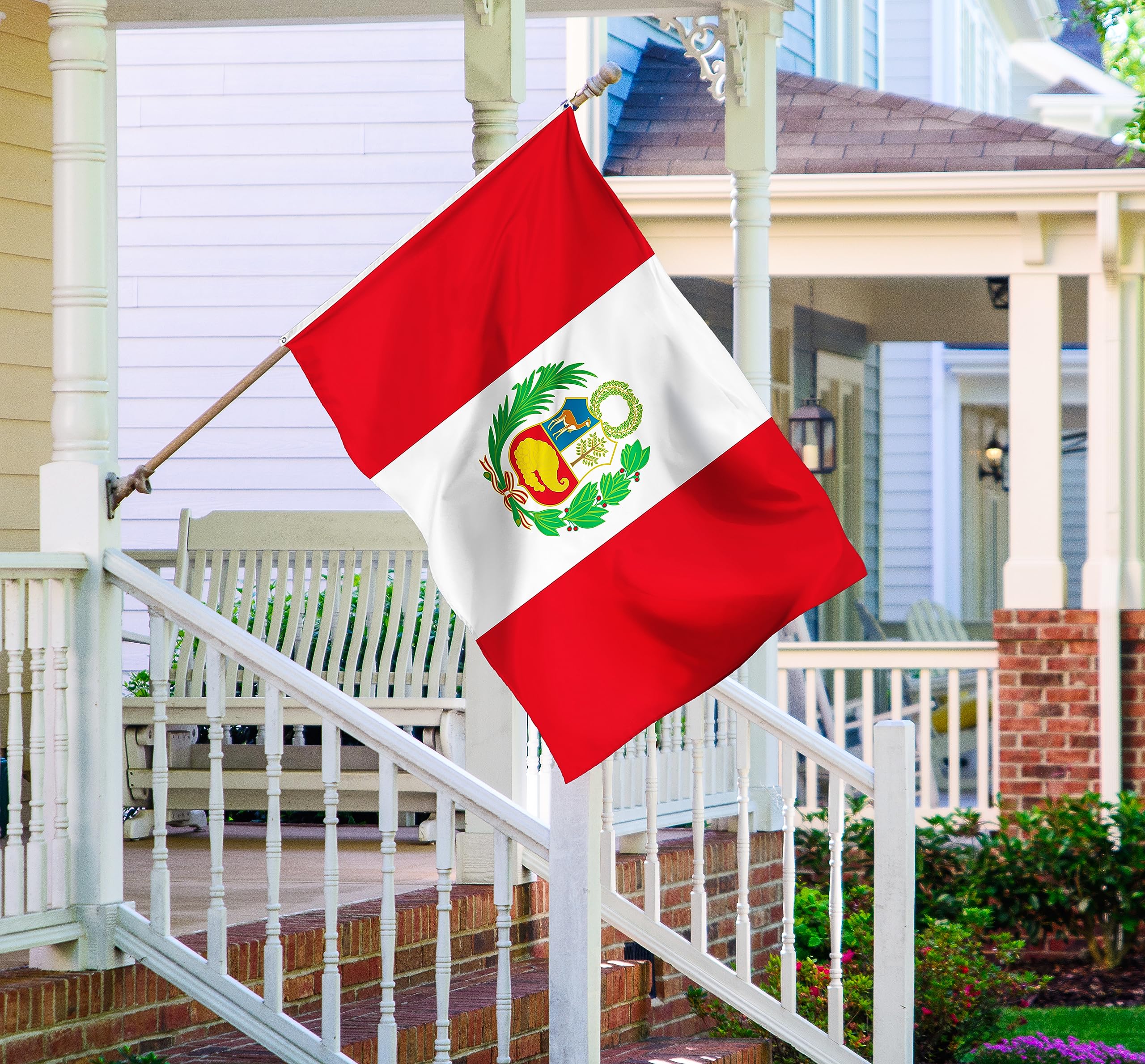 Snapklik.com : Double Sided Peru Peruvian Flag 3x5ft Heavy Duty Deluxe ...