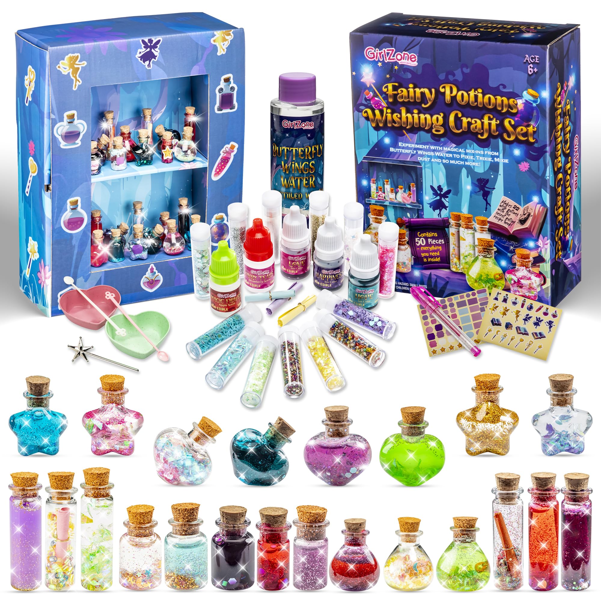 Snapklik.com : GirlZone Fairy Potions Wishing Craft Set, Kids Potion ...