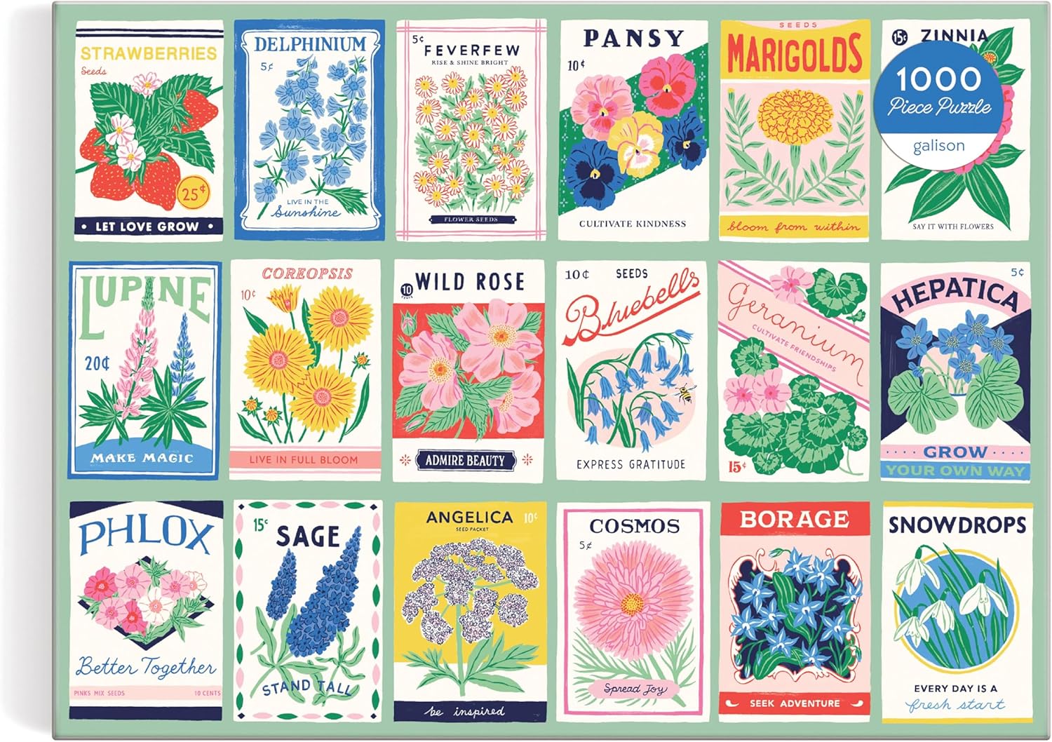 Amazon.com: Galison Ever Upward – 1000 Piece Puzzle Fun and Challenging ...