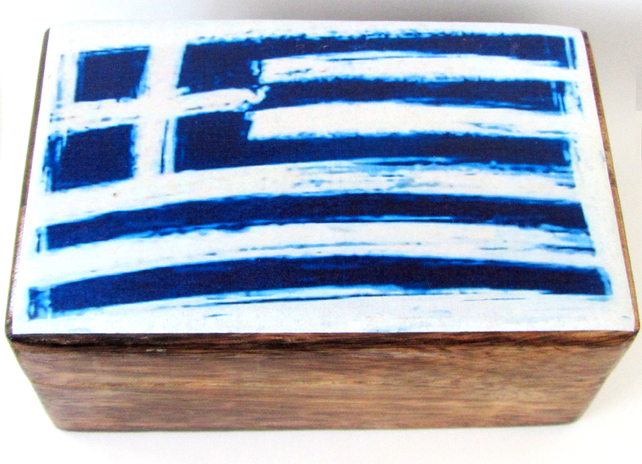 Buy IconsGr Handmade Greek Wooden Wood Box with Greek / R32_4 Online at ...