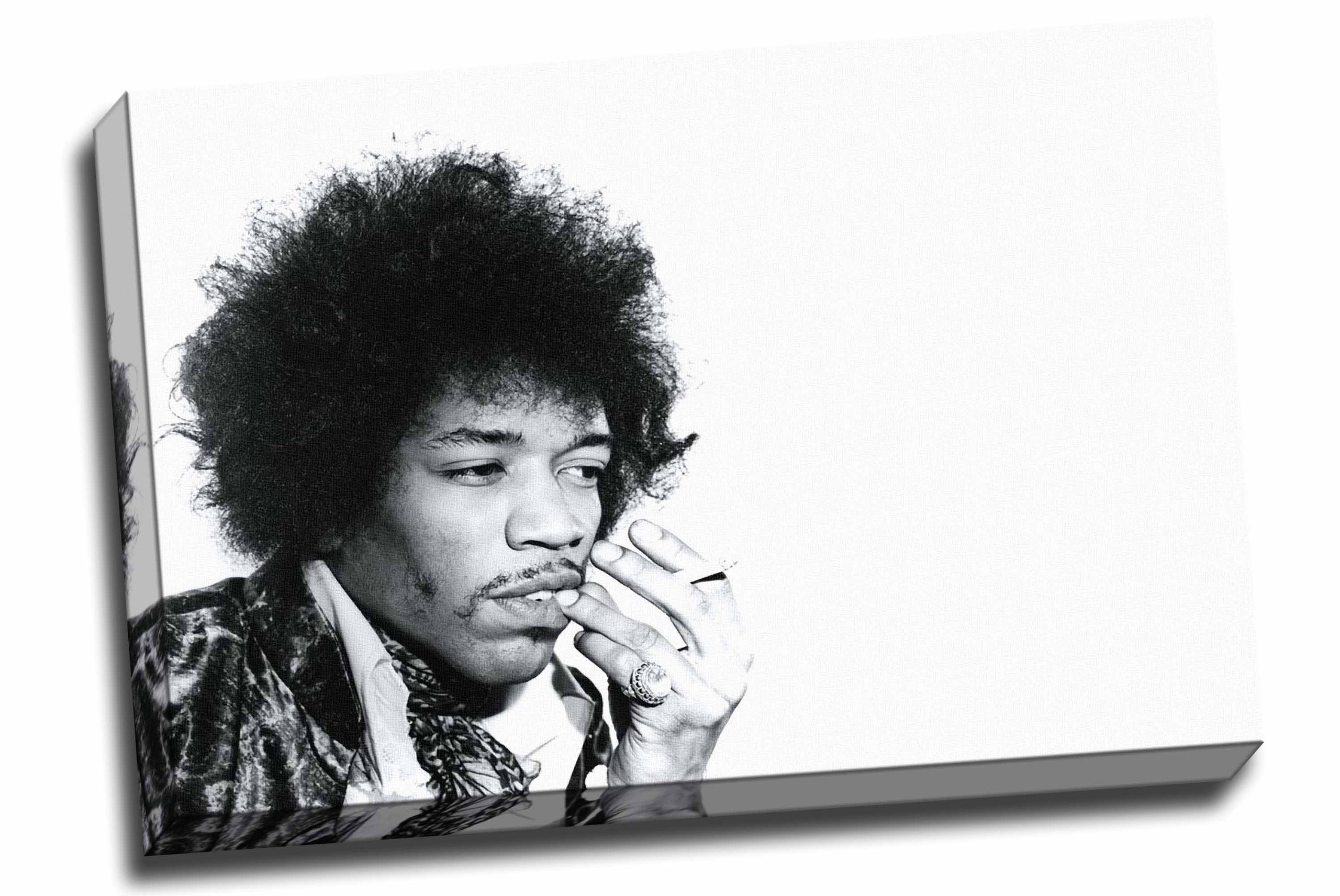 Jimi Hendrix Black And White Portrait