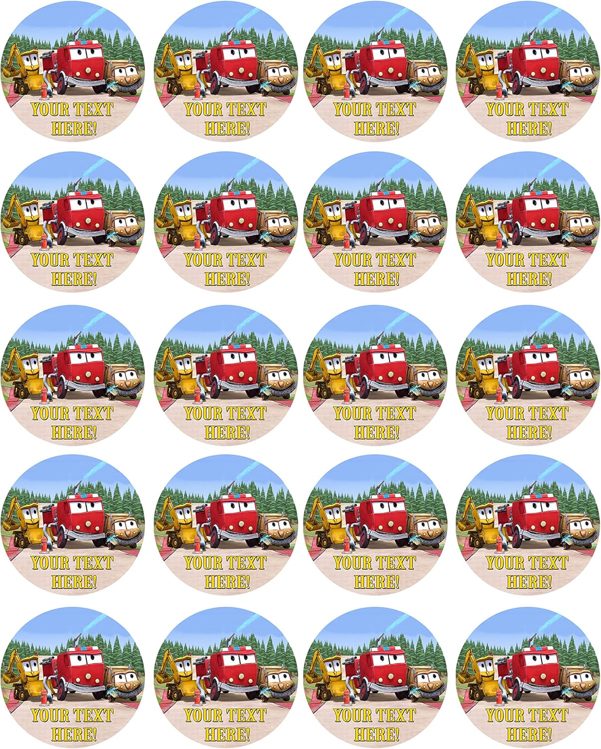 Amazon.com: Stinky and Dirty (Nr2) - Edible Cupcake Toppers - 1.8 ...