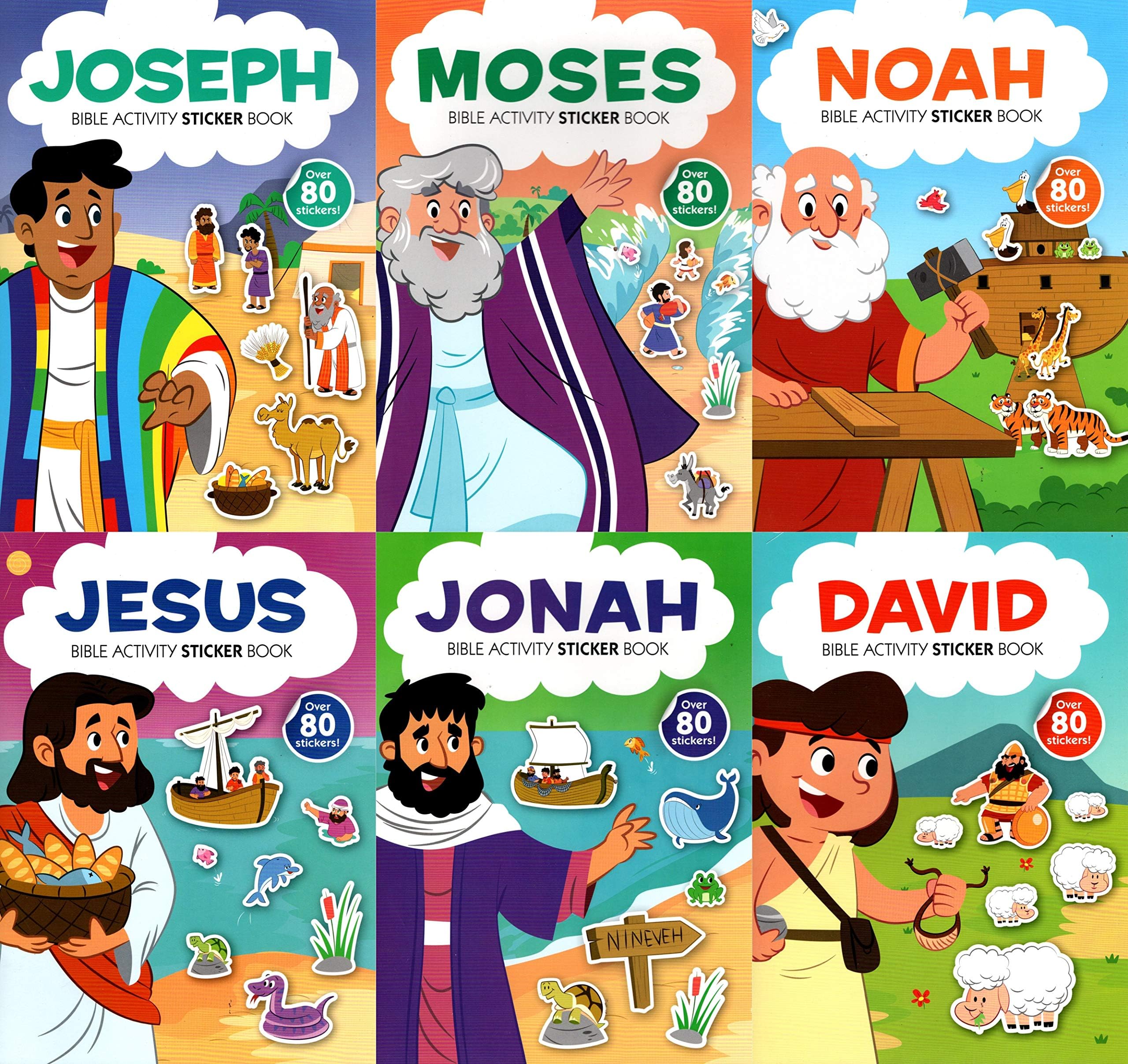 Amazon.com: Fun Express Giant Noah's Ark Sticker Scene - 12 Sticker ...