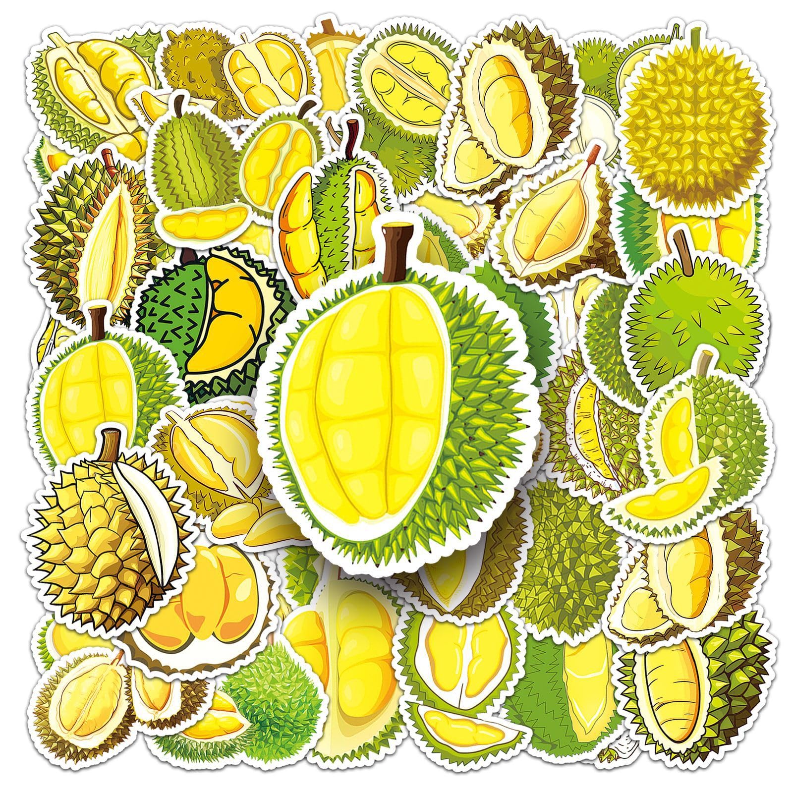 Amazon.com: Durian Fruit Stickers 50 Pack Vinyl Laptop Stickers ...