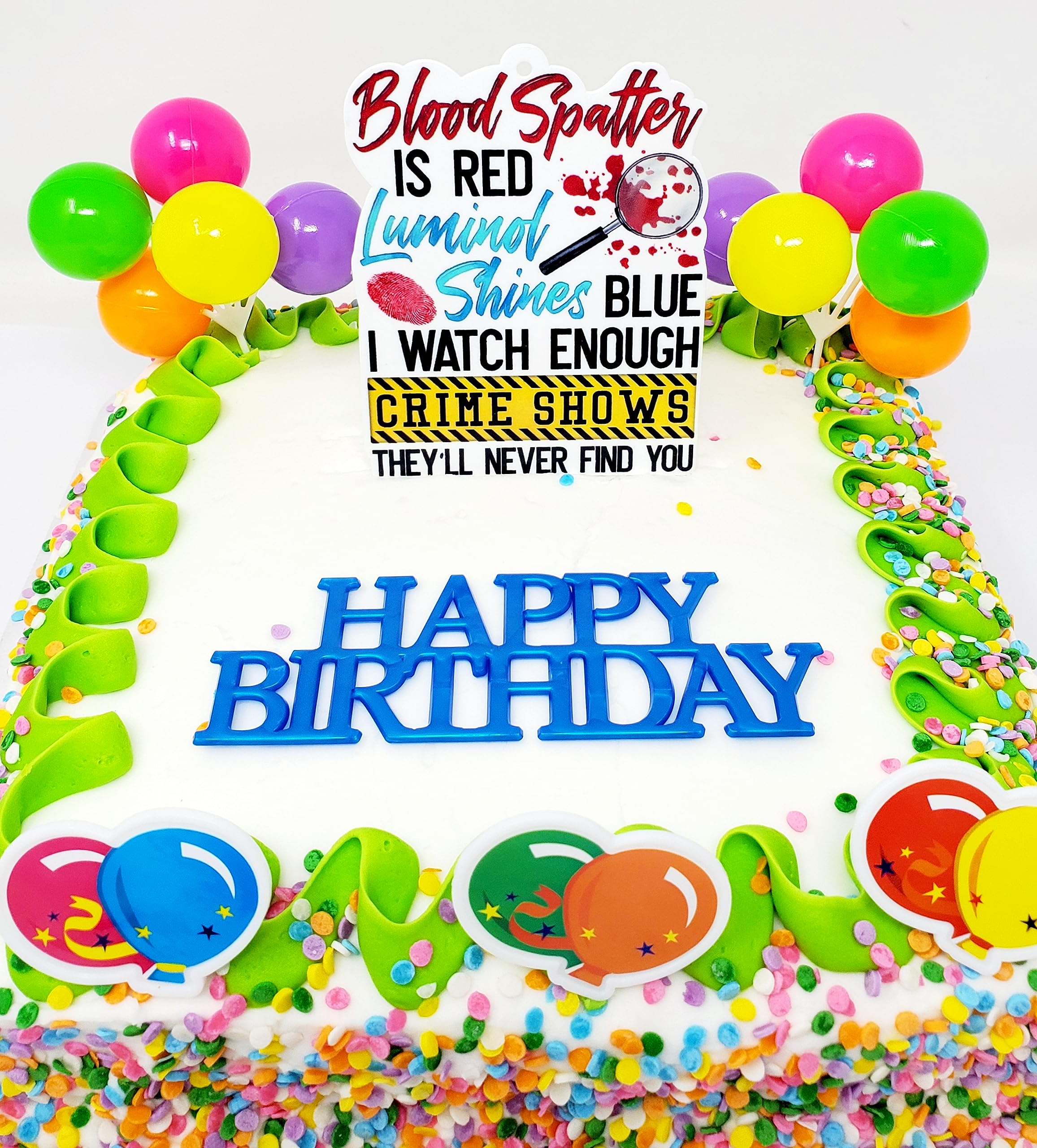 Murder Scene Birthday Cake