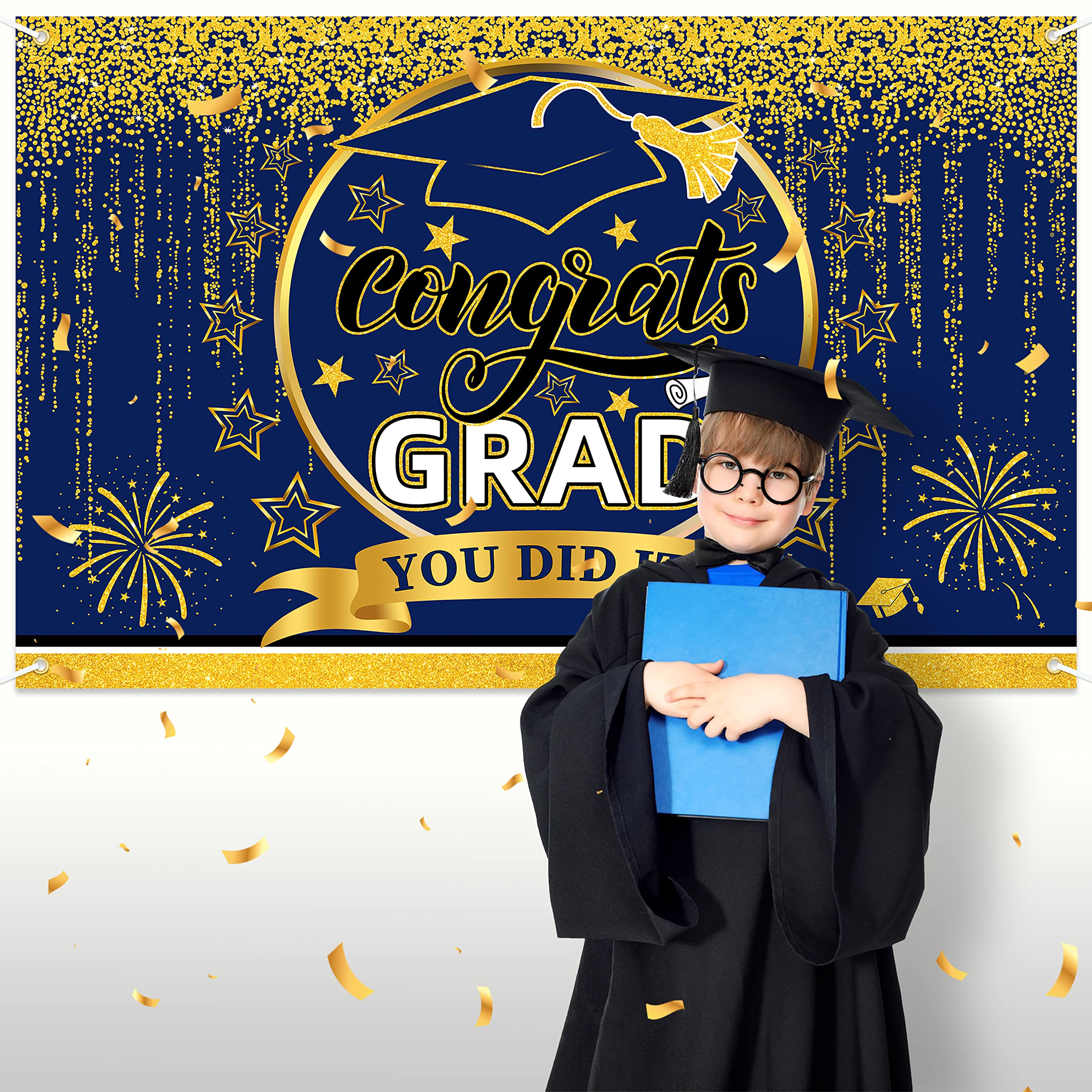 Blue Graduation Banners Graduation Banner 2022, Graduation Decoration,