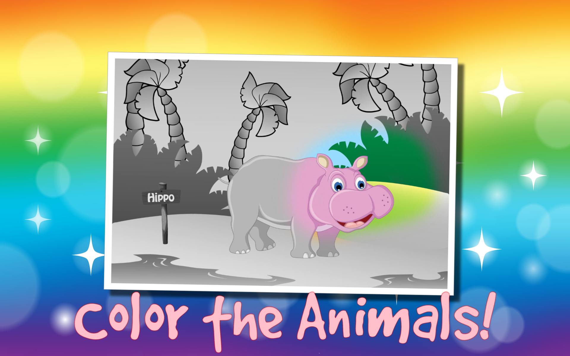 Kids Animals Scratch & Color 2 - Amazing Wild Animals Safari at the Zoo ...