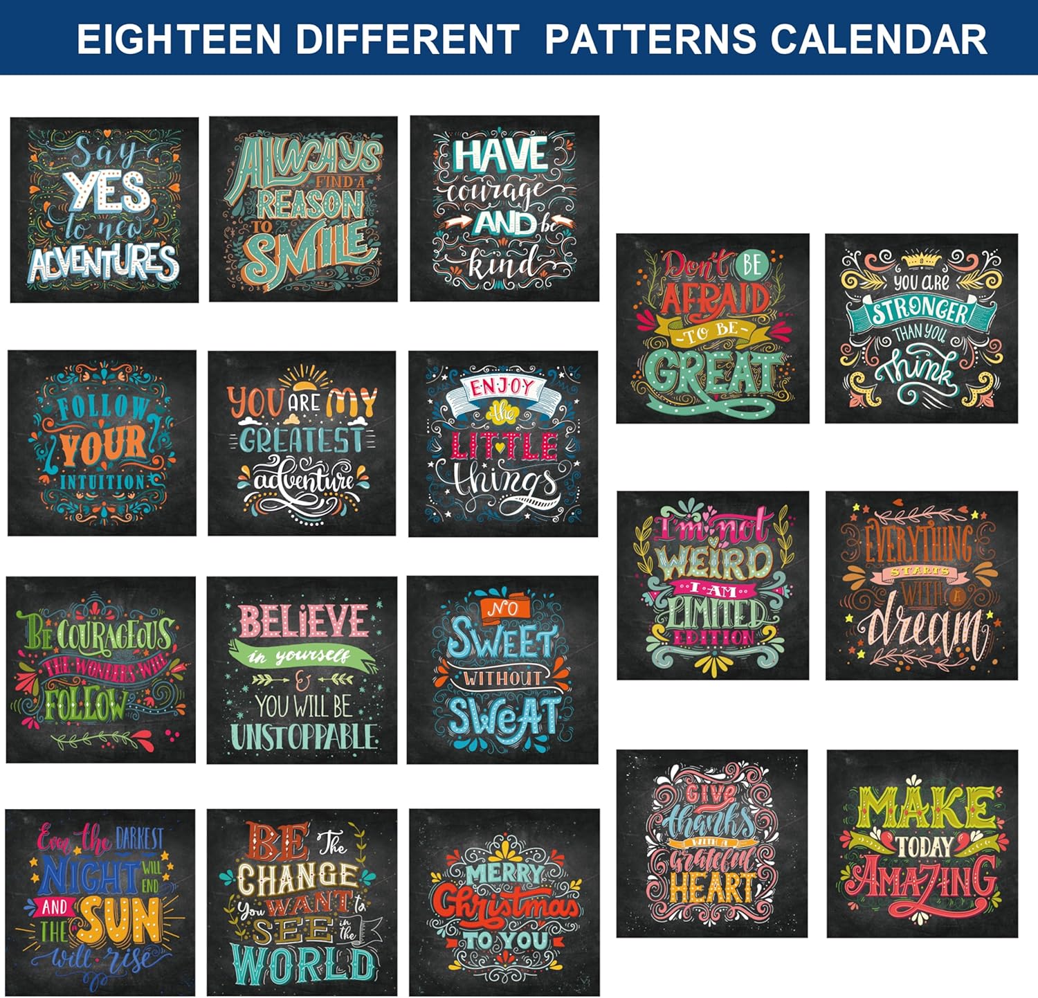 2022-2023 Wall Calendar - 18 Monthly, Large Size, Thick Paper ...