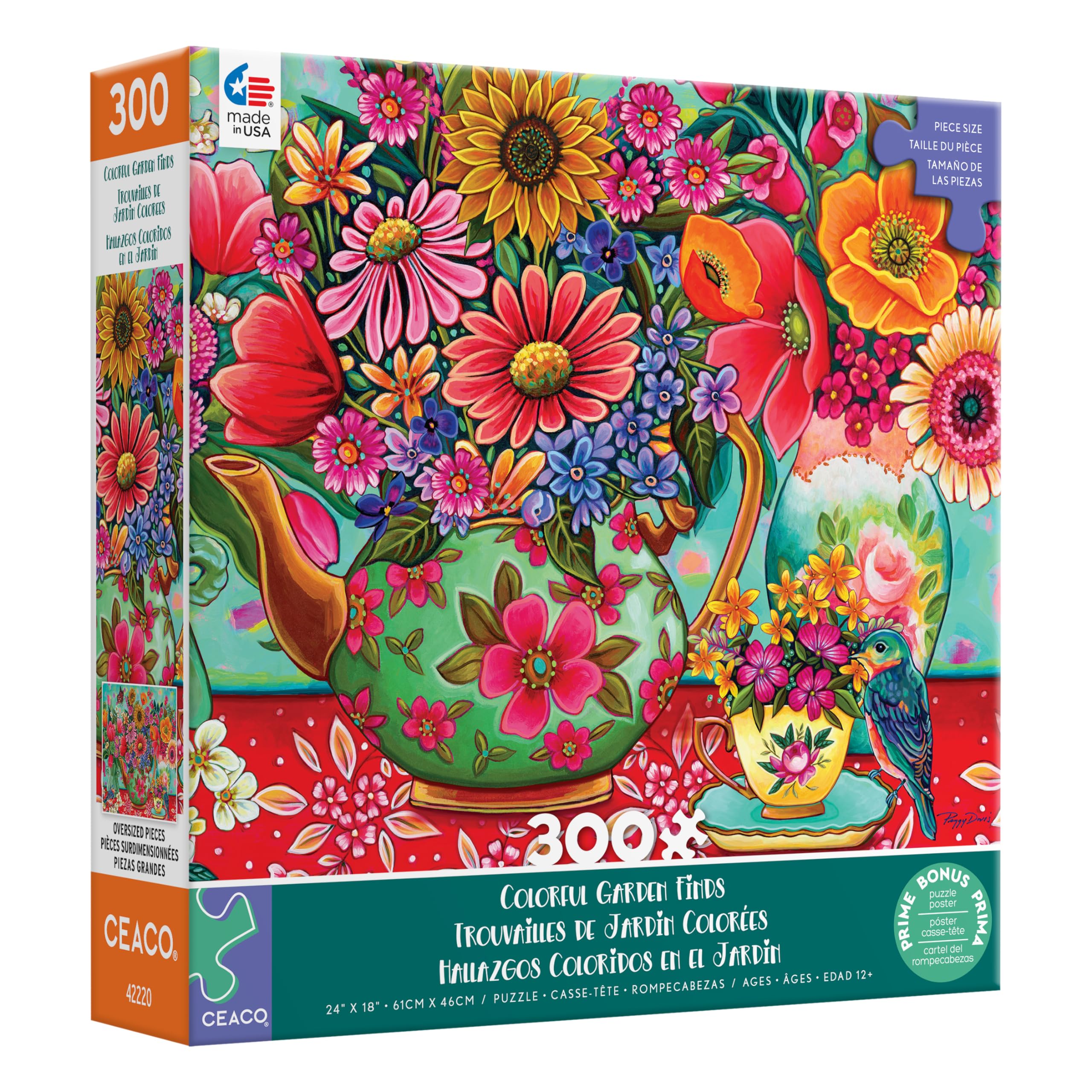 Snapklik.com : Peggy Davis - Colorful Garden Finds - 300 Oversized ...