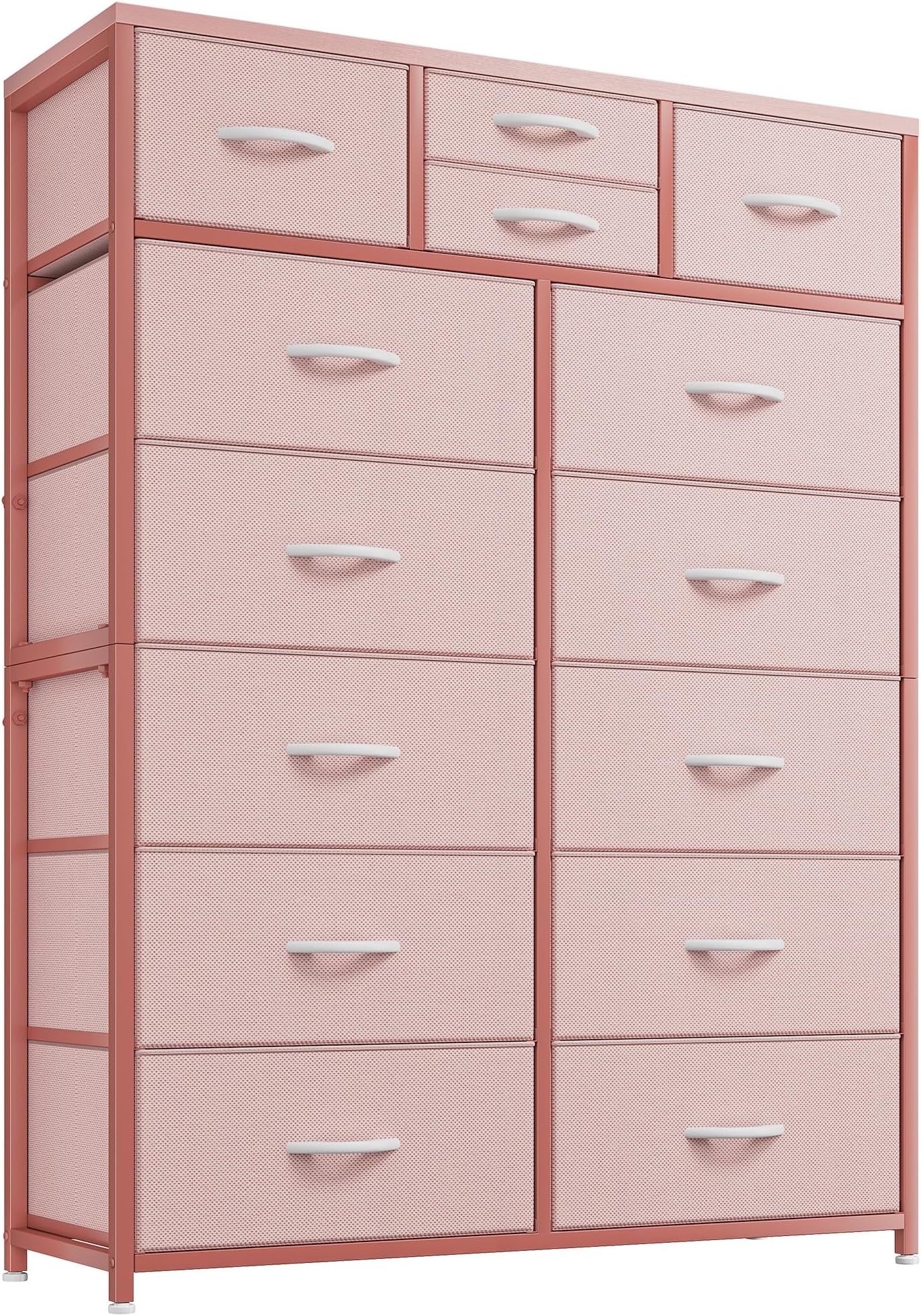 Amazon.com: EnHomee Pink Dresser for Girls Bedroom with 12 Drawers ...