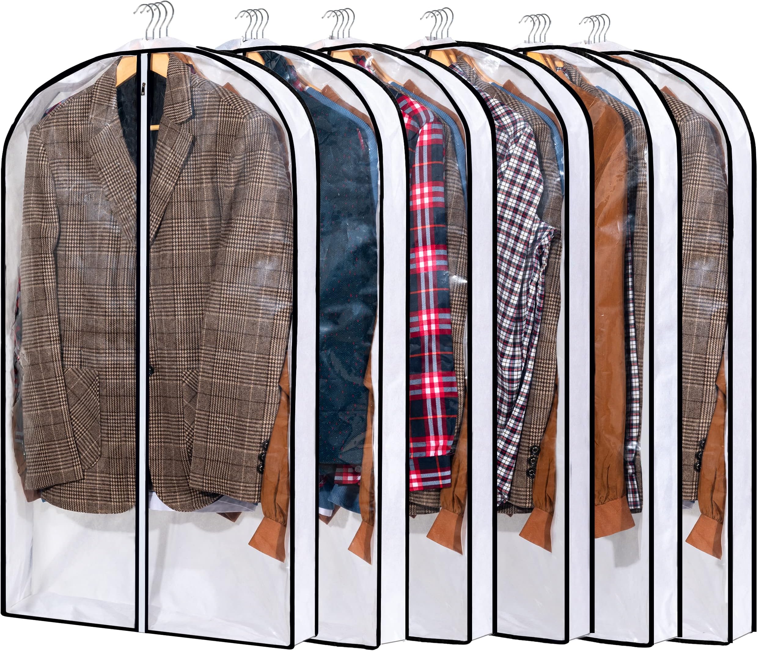 Amazon.com: couponhub Clear Garment Bag Suit Bags for Storage Set of ...