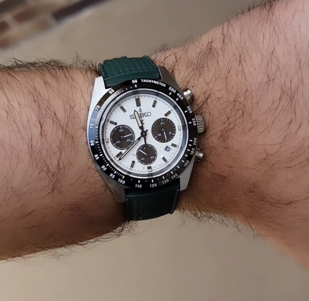 Watch Graham Tropic Rubber Strap on Seiko SSC813-thewatchfather on ...