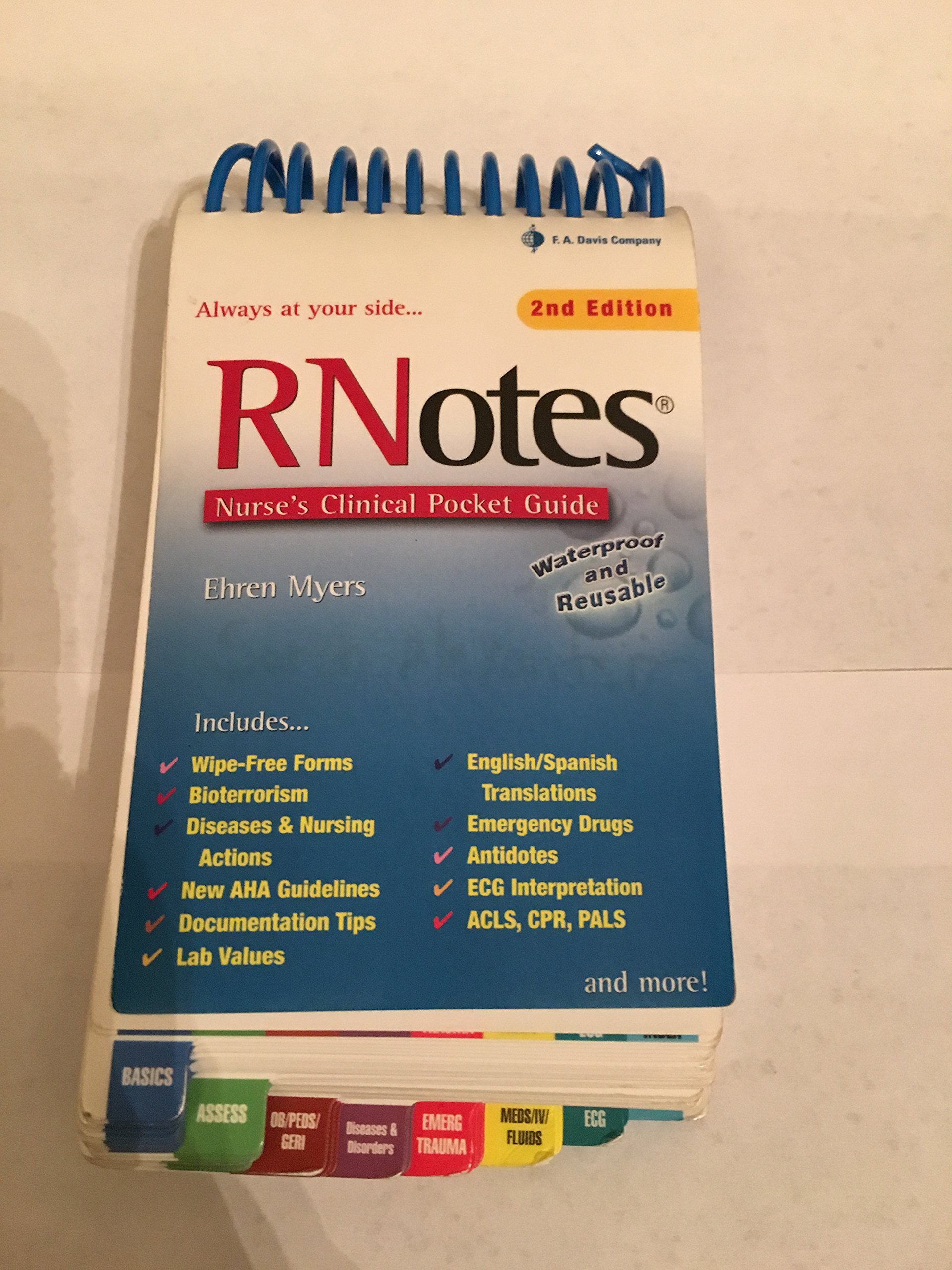 RNotes: Nurse's Clinical Pocket Guide: Myers RN BSN, Ehren ...