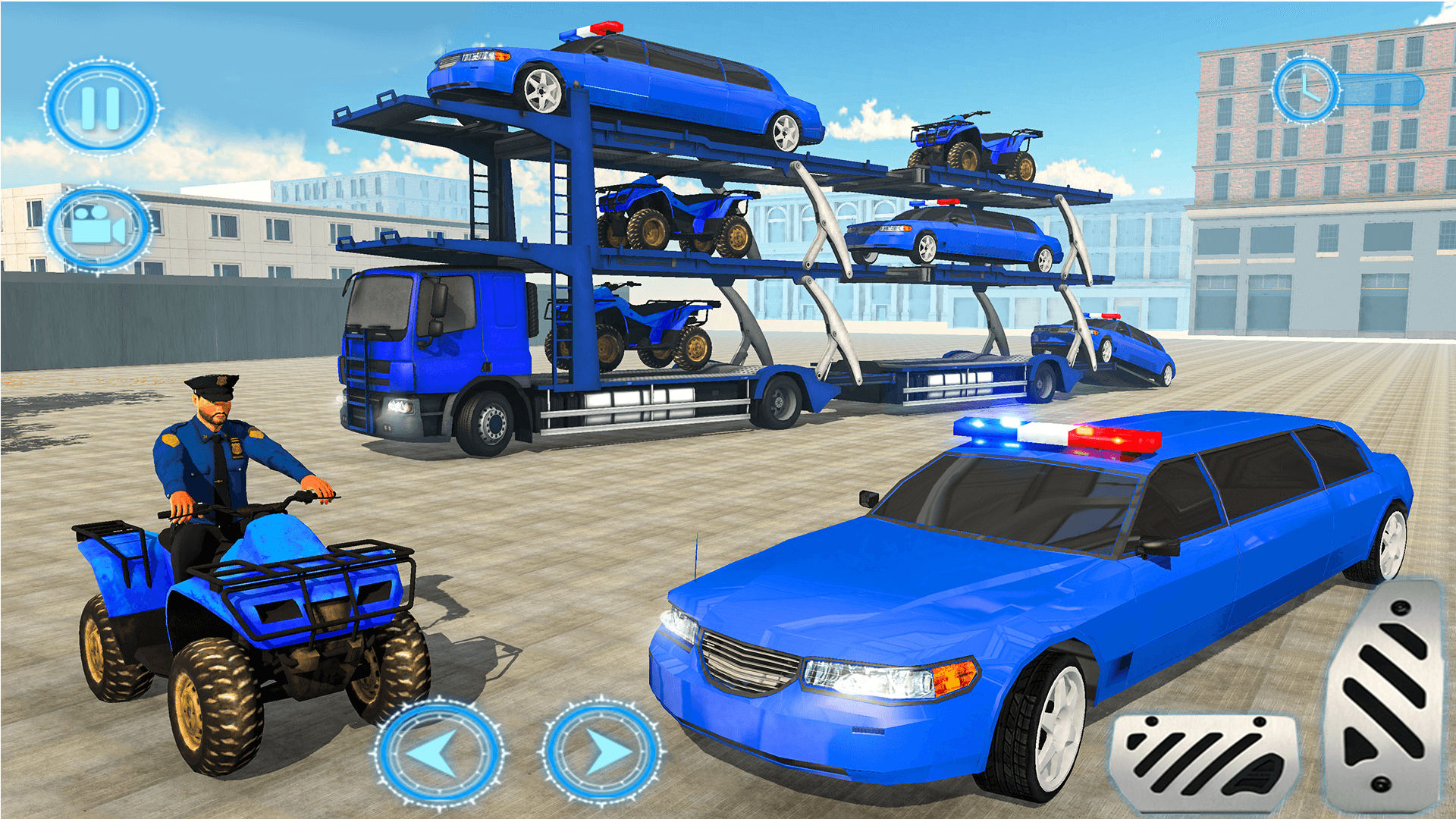 US Police limousine Car Quad Bike Transporter Game - App on Amazon Appstore