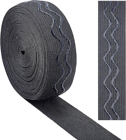 Amazon.com: GORGECRAFT 5 Yards 1 Inch Wide Non-Slip Elastic Ribbon Wave ...