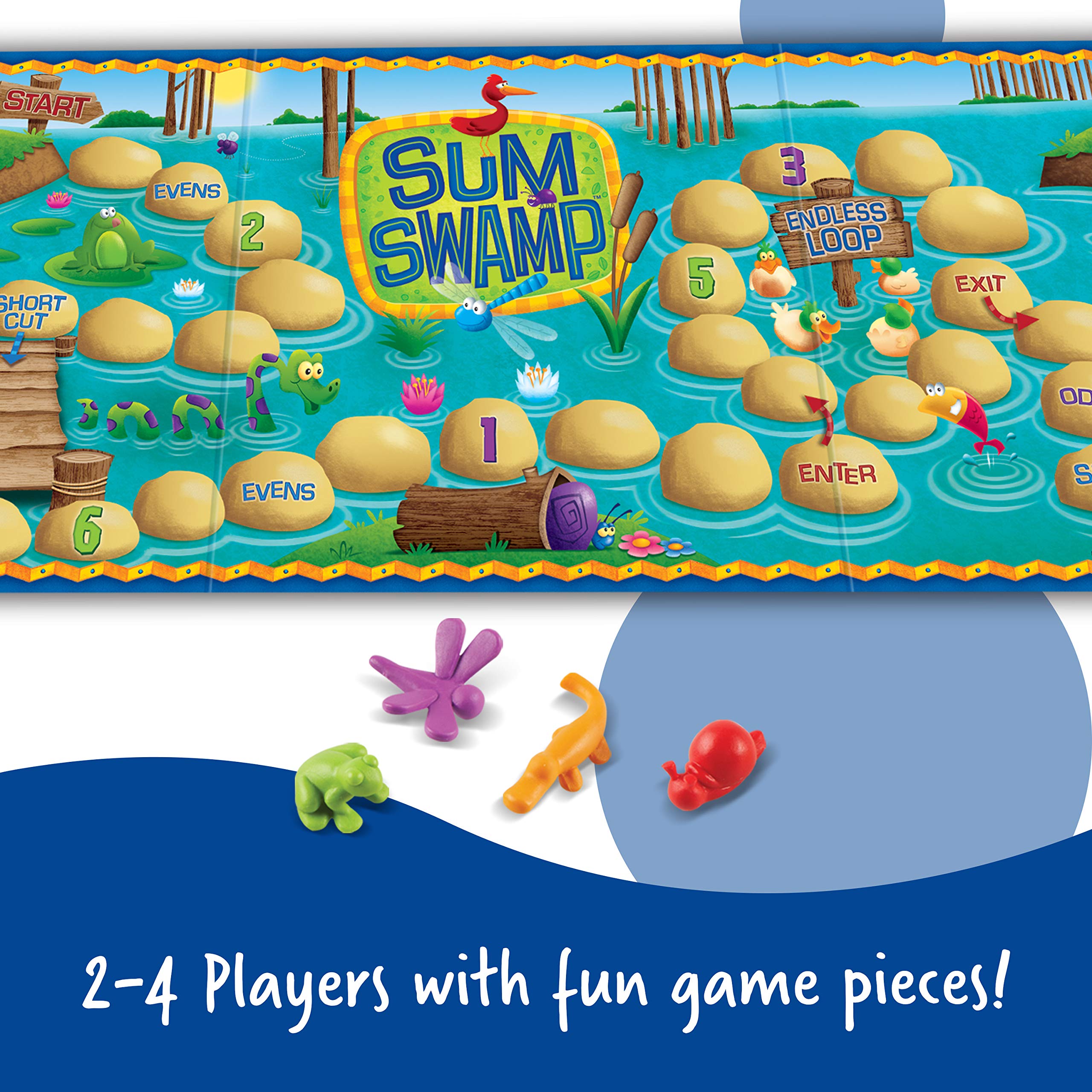 Learning Resources Sum Swamp Game Addition & Subtraction Game - 8 ...