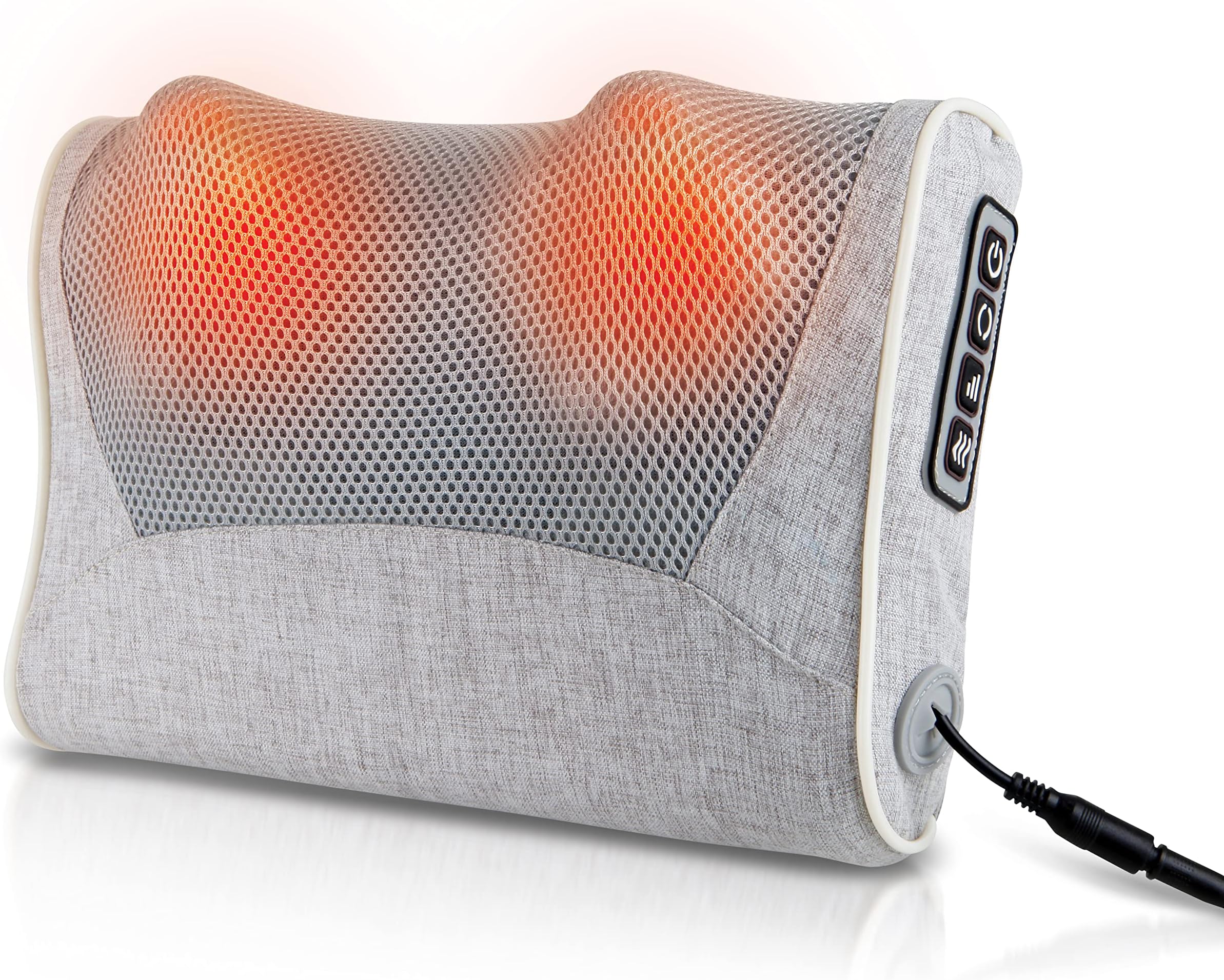 Amazon.com: HY-IMPACT Heat & Massage Pillow, 20 Shiatsu Rotating Heads ...