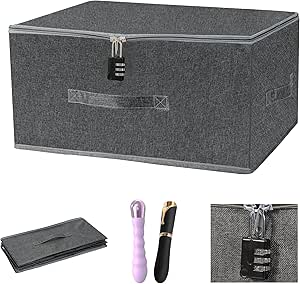 Amazon.com: OVECIOPO Lockable Sex Toy Storage Box – Foldable & Washable ...