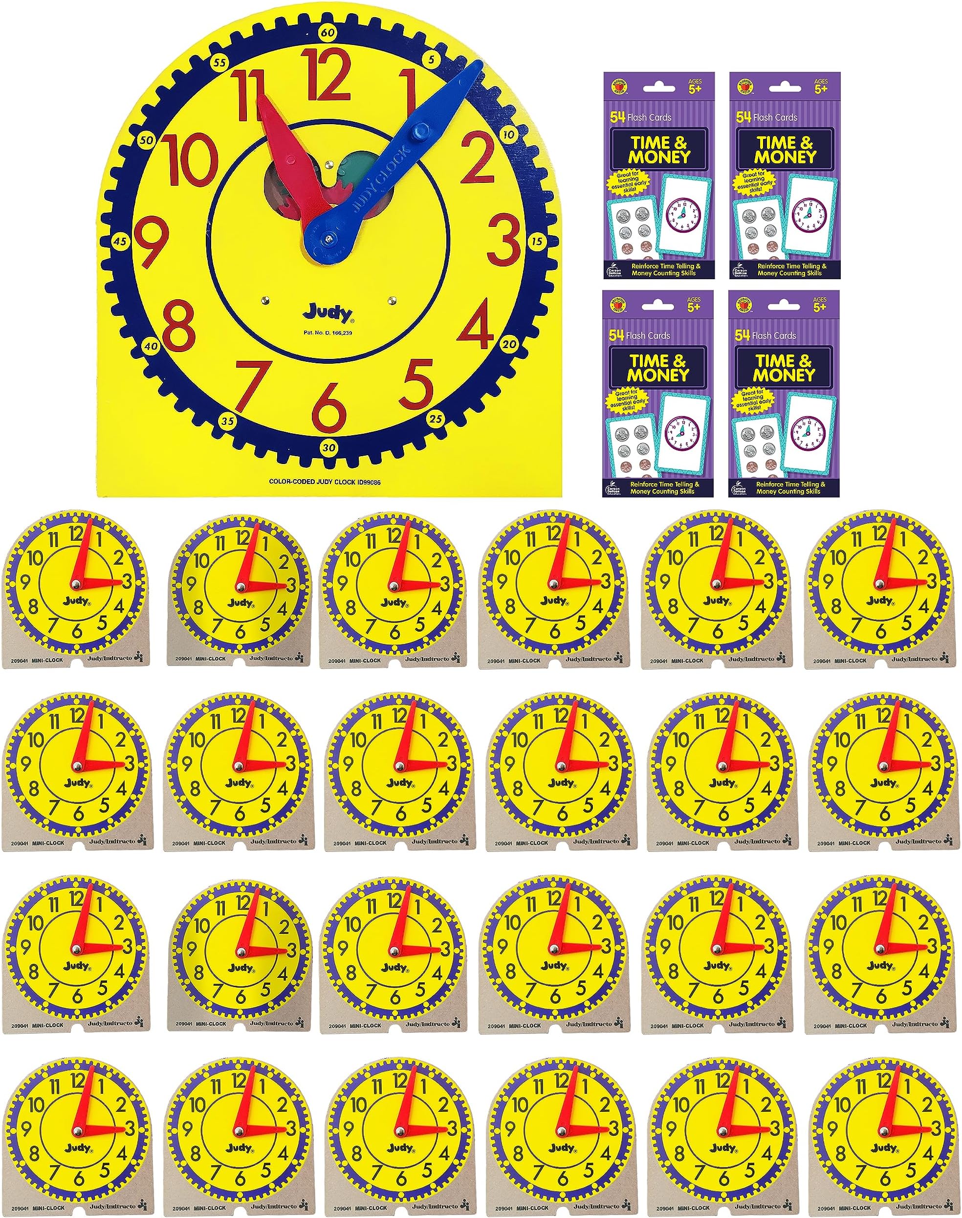 Amazon.com: Learning Resources Classroom Clock Kit -25 Pieces, Ages 5 ...