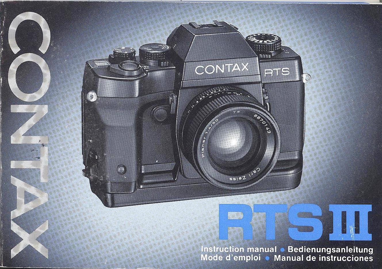 Contax RTS III Original Instruction Manual: Kyocera: Amazon.com: Books
