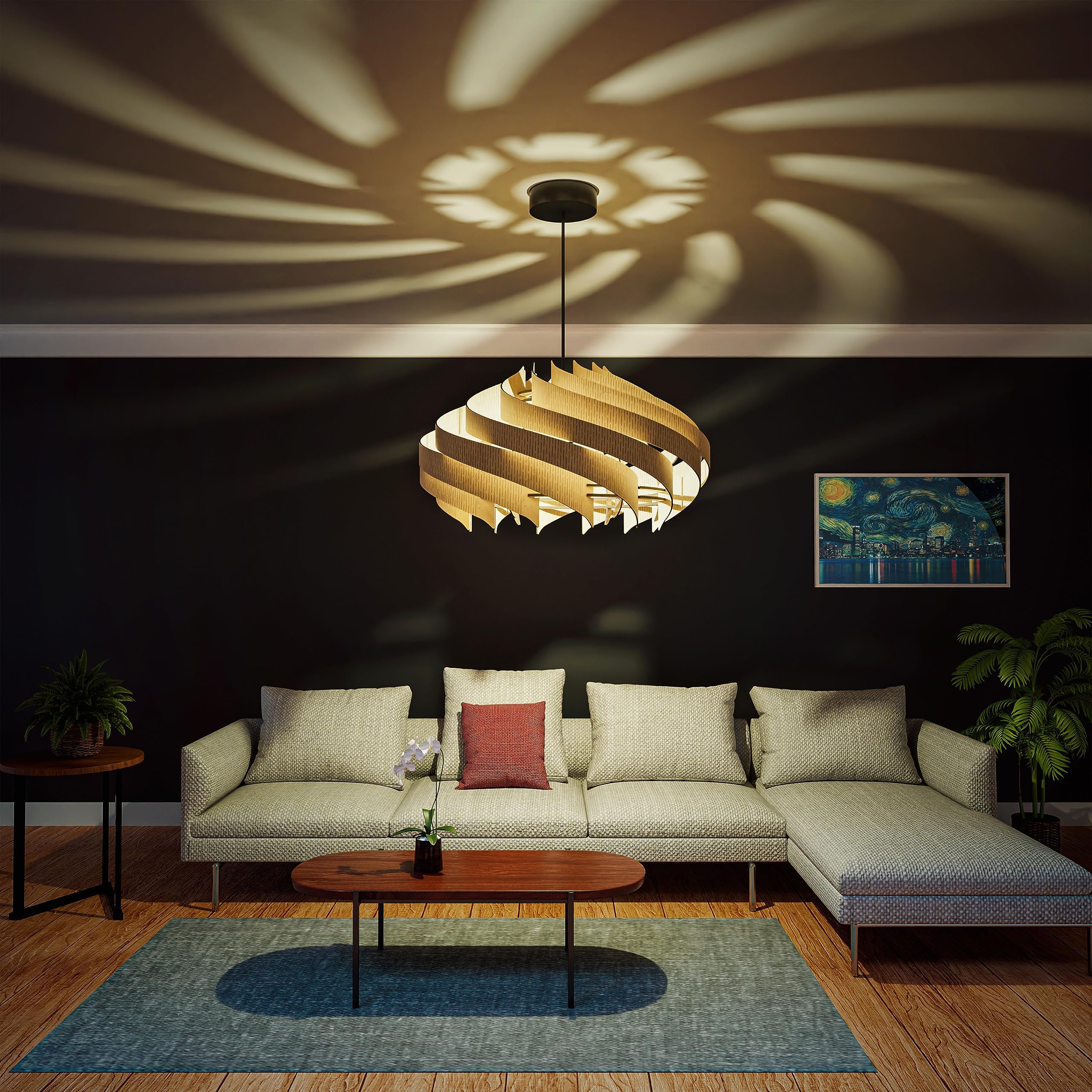 Buy CITRA 3 Light 3 800MM Ring Silver LED Chandelier Hanging Ceiling ...