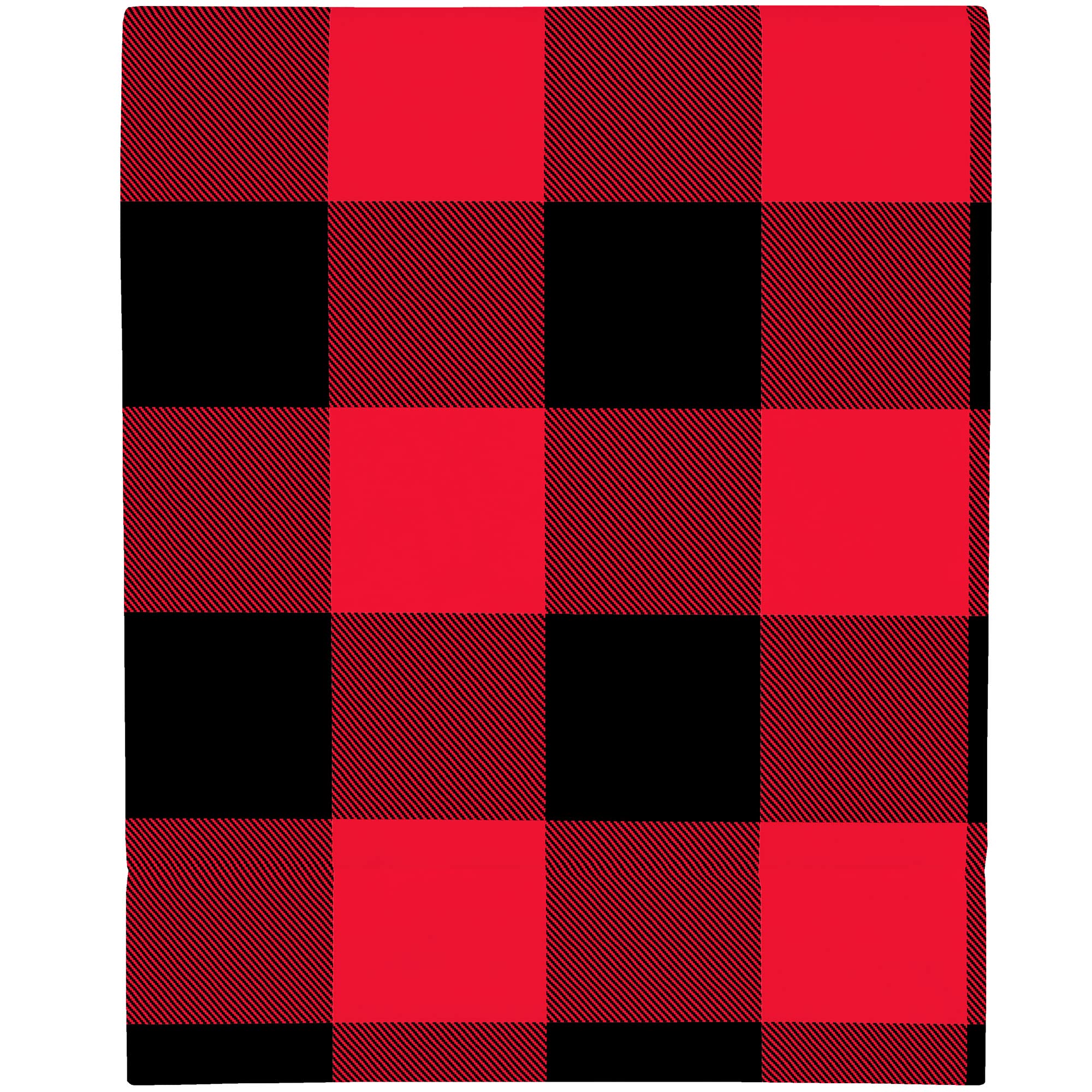 Snapklik.com : Buffalo Check Red And Black Super Soft Fitted Crib Sheet