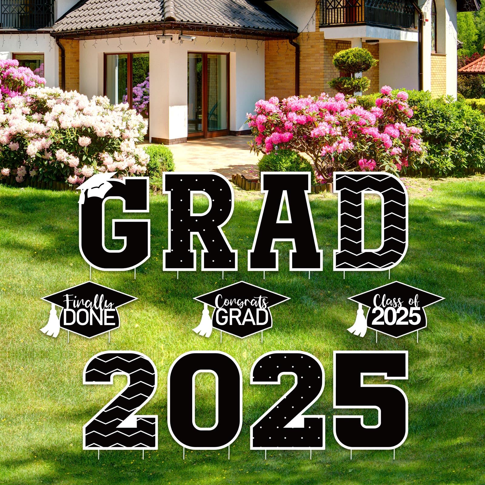 Snapklik.com : Tatuo 11 Pcs Graduation Yard Sign Decorations Congrats ...