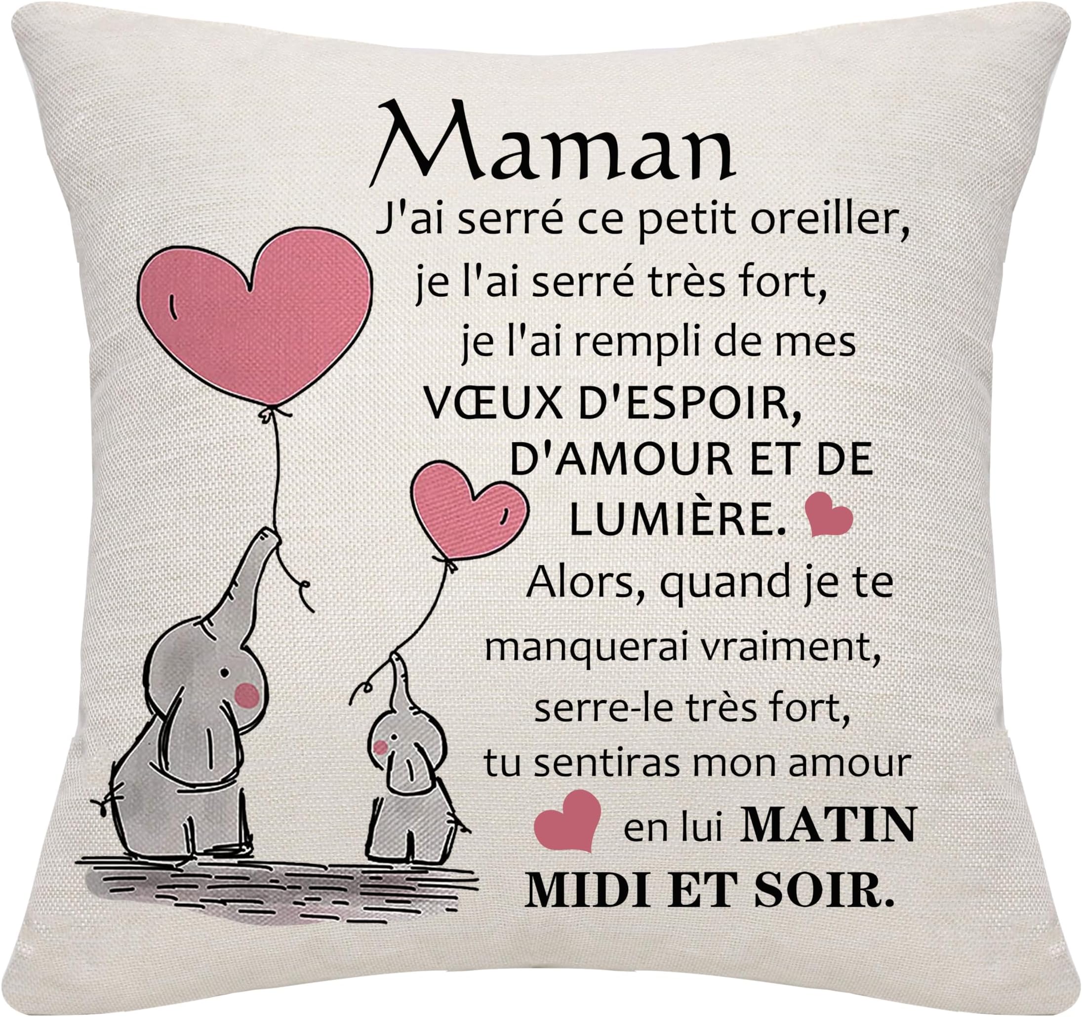 Bommex Cadeau pour Maman de la Part de sa Fille et de Son Fils Housse ...