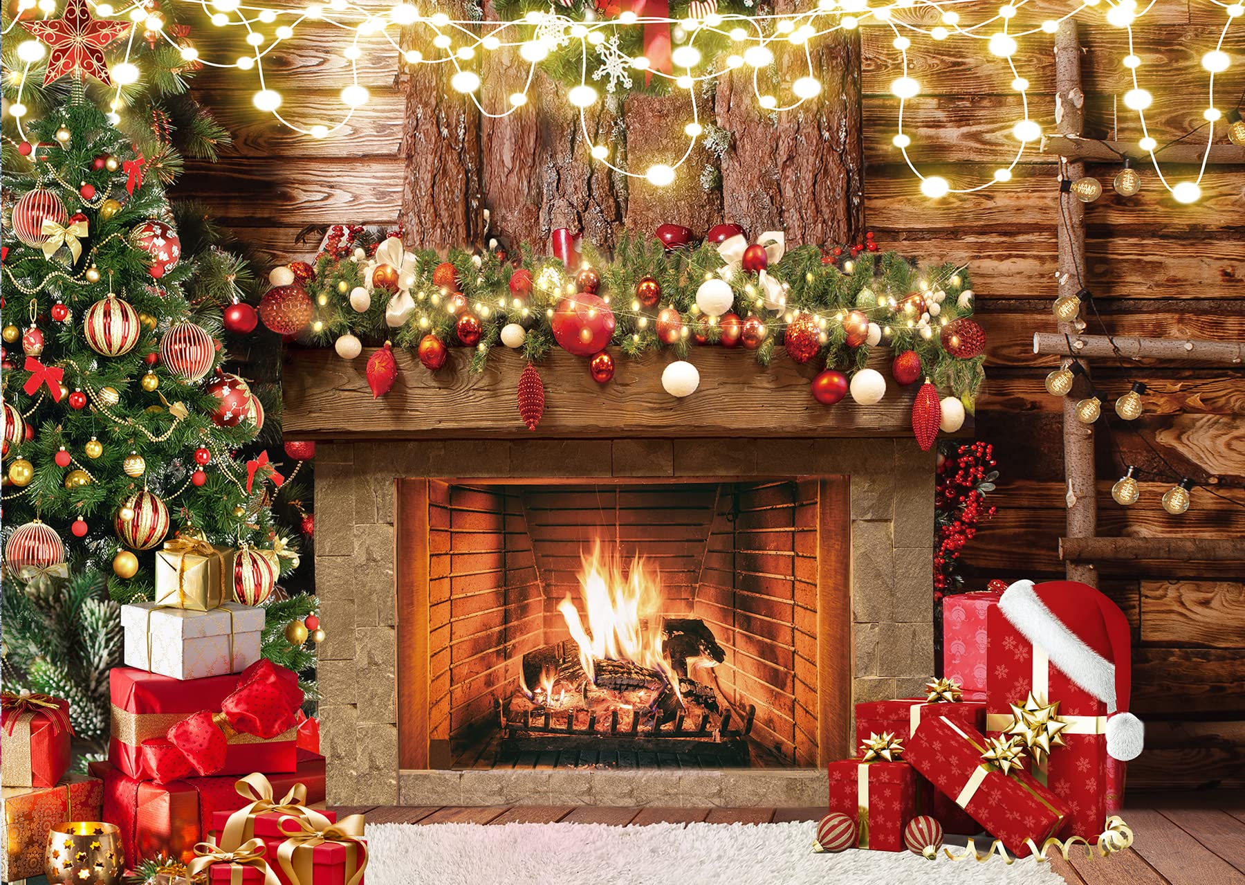 Christmas Tree With Presents Backgrounds