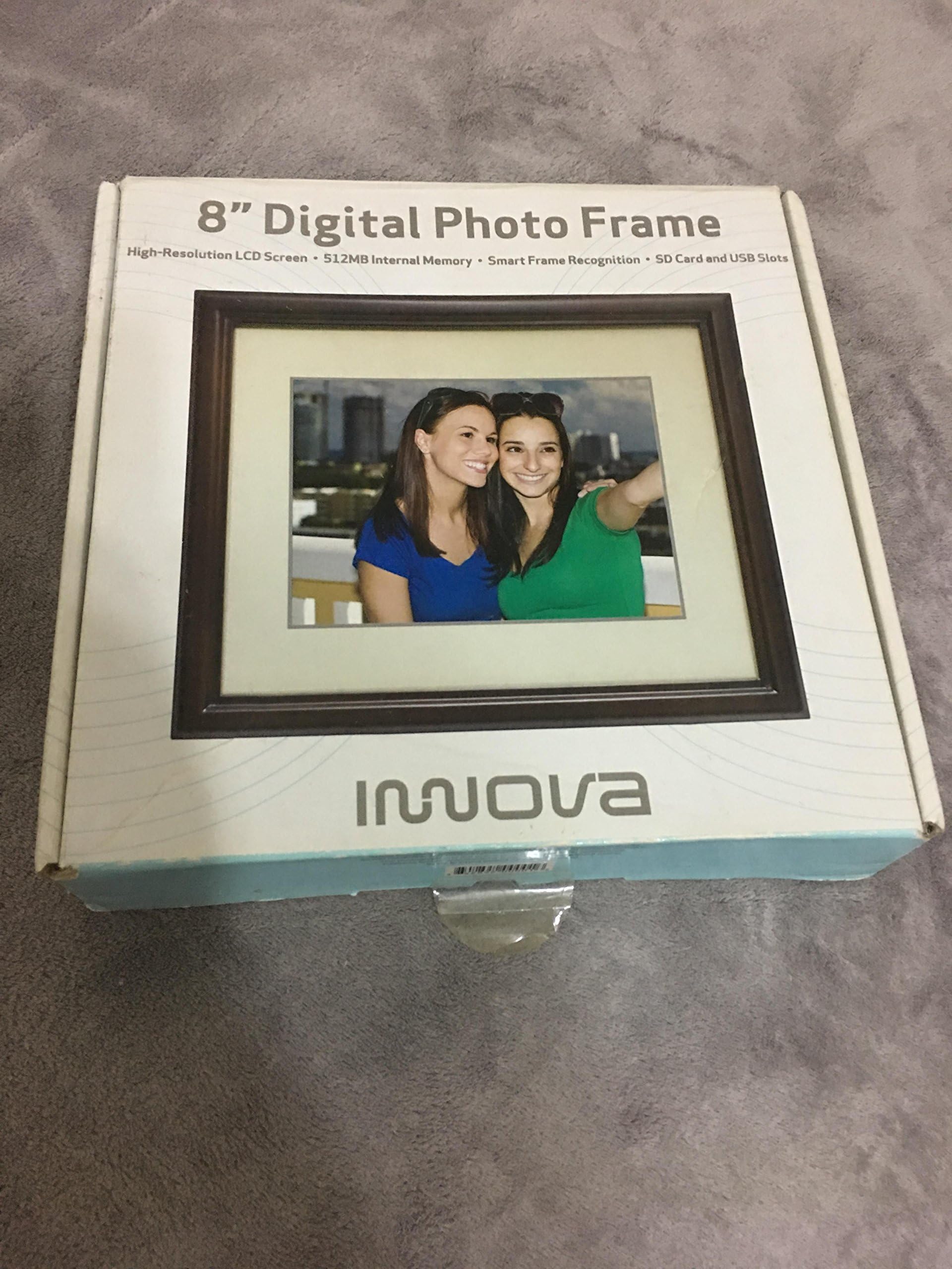 Amazon.com : Innova - 8" Digital Photo Frame - Espresso : Digital ...