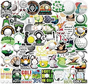Amazon.com: 61Pcs Golf Ball Stickers Pack, Funny Sport Vinyl Waterproof ...