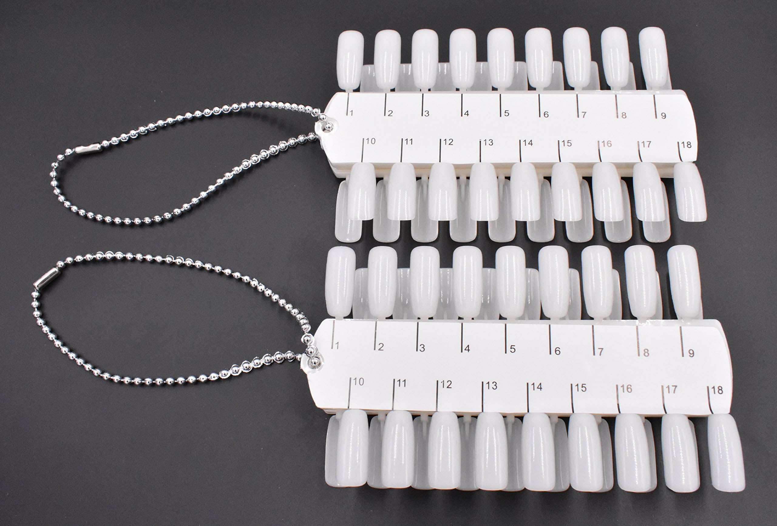 Amazon.com: yueton Pack of 2 Sets 36 Tips Per Unit Double Layer Nail ...