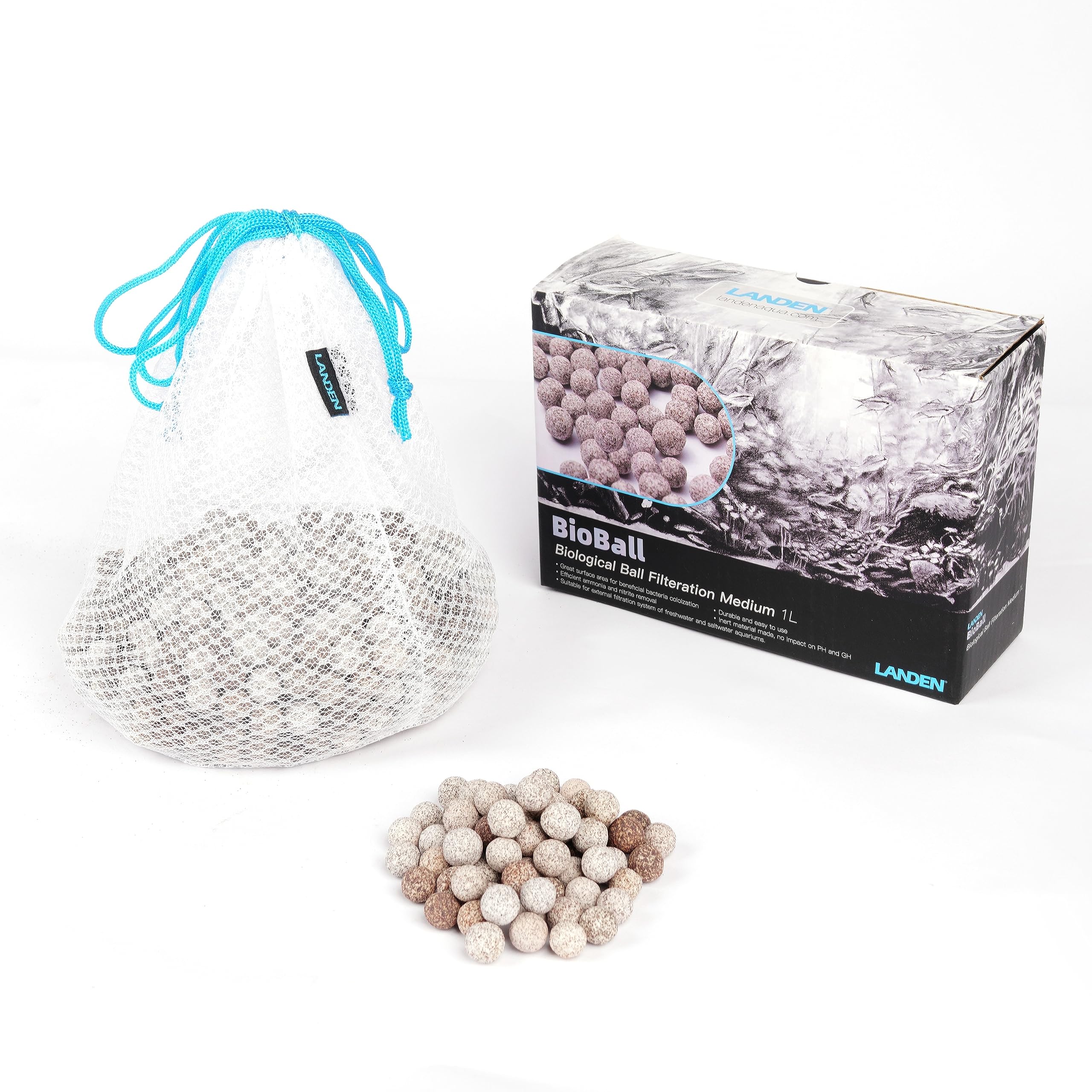 Snapklik.com : Aquarium Filter BioBall Biological Ball Filtration Medium 1L