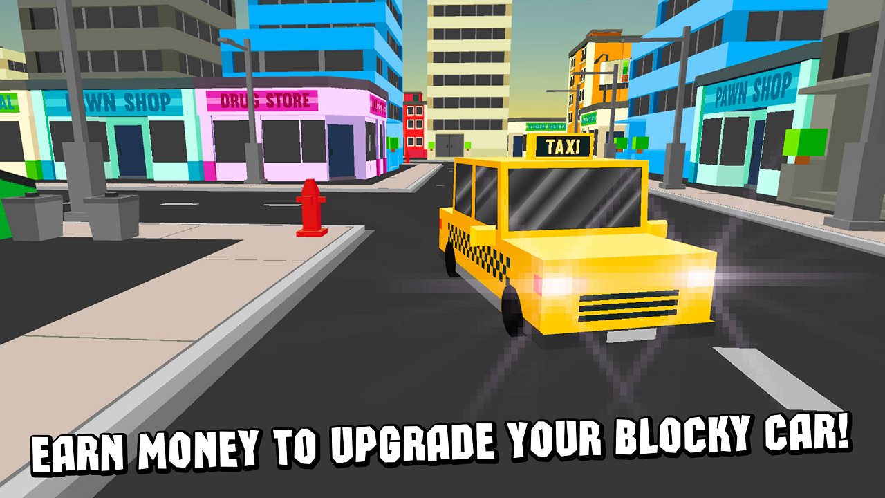 Aplicación Pixel Taxi Driver 3D en Amazon Appstore