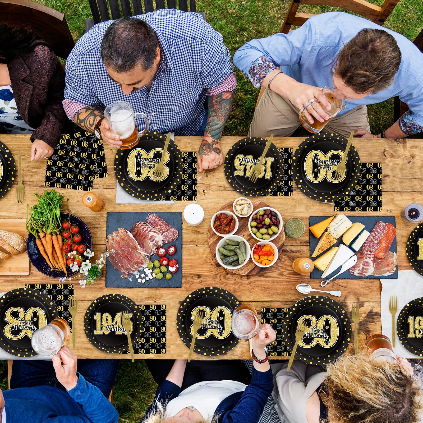 80th Birthday Party Theme Supplies 80th Birthday Banner Backdrop