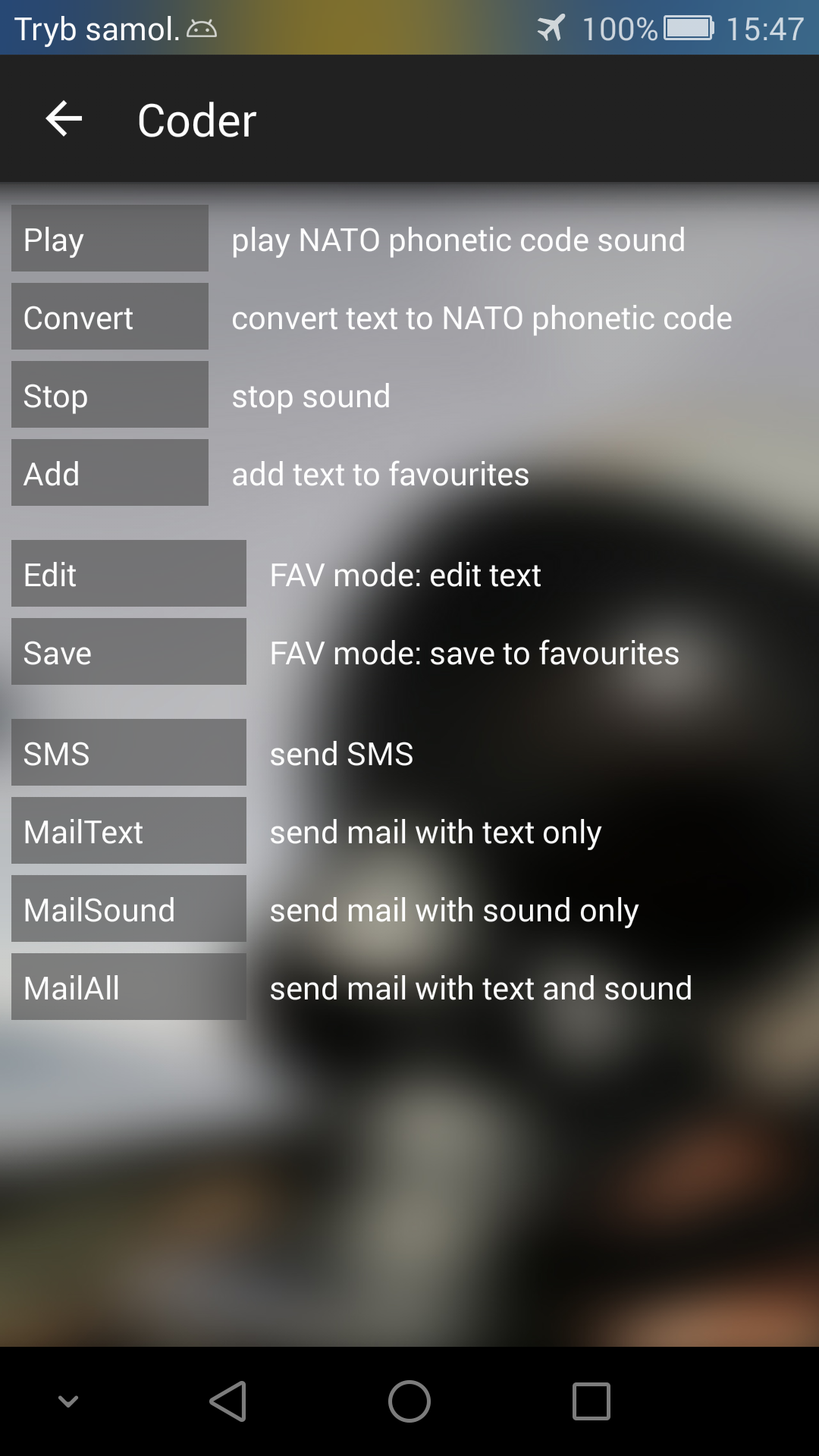 Aplicación NATO Phonetic Alphabet en Amazon Appstore