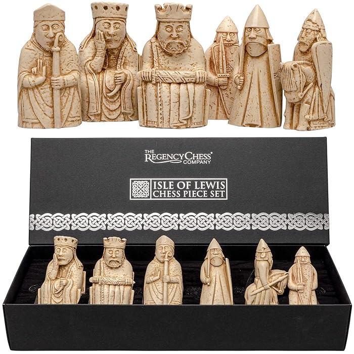 Buy The Lewis Chessmen - Isle of Lewis Replica Chess Pieces by the ...