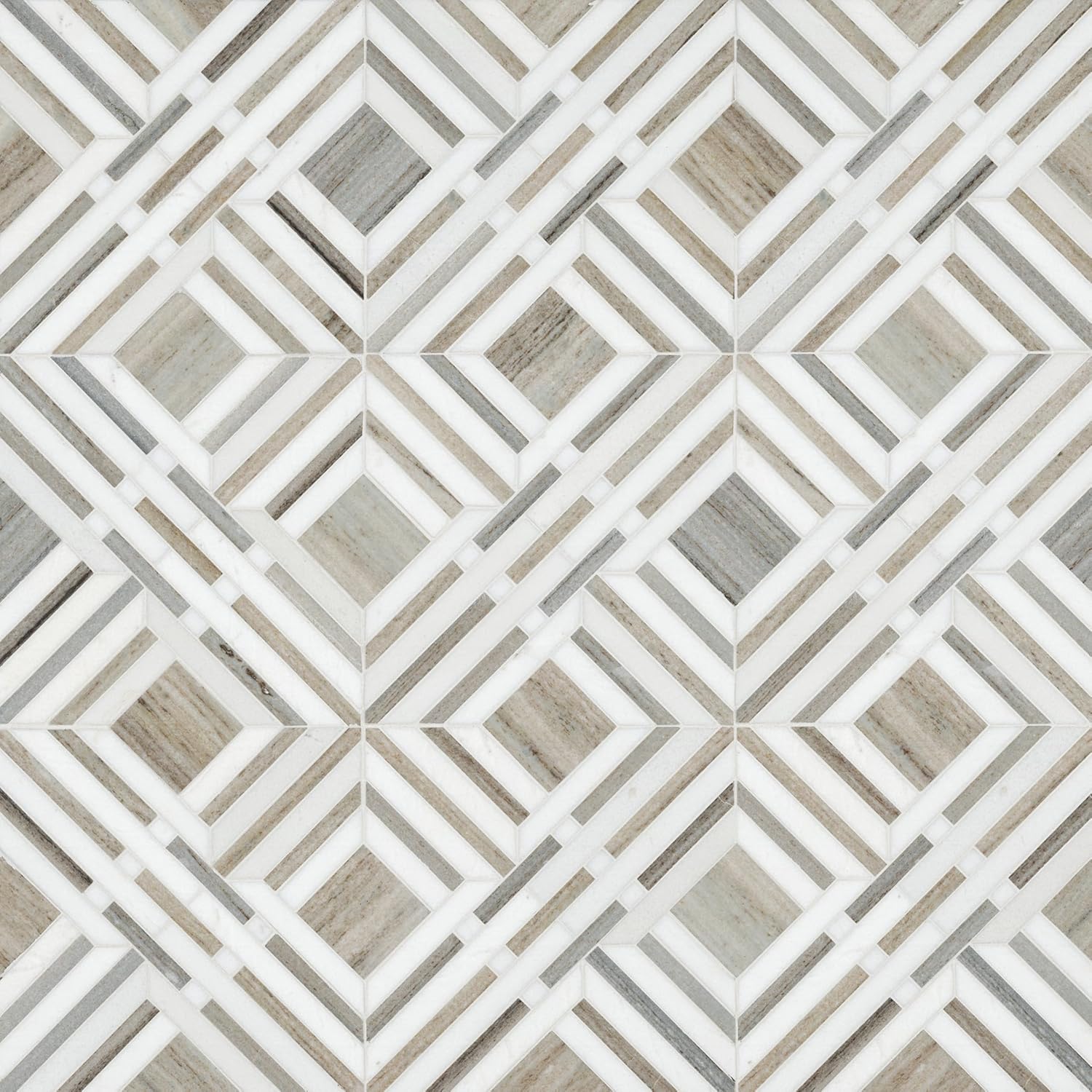 Amazon.com: MSI Wellington Pattern 12 in. x 12 in. Polished Marble ...