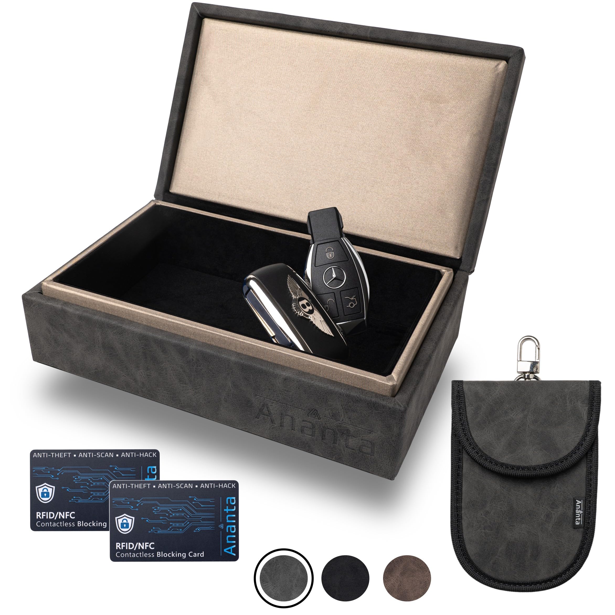 Ananta Faraday Box for Car Keys – Military-Grade RFID Blocking Key Box ...