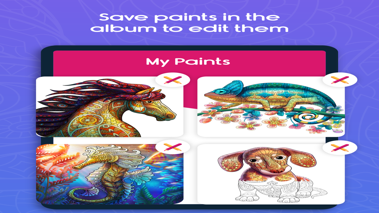 Coloring Book, Relax by Painting & Magical Colors - Aplicativo na ...