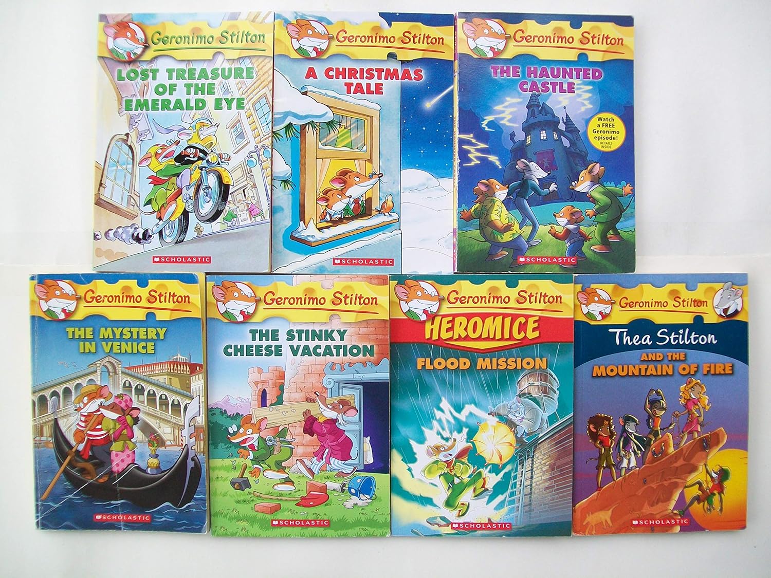 Geronimo Stilton Series (Set of 7) Lost Treasure of Emerald Eye ...