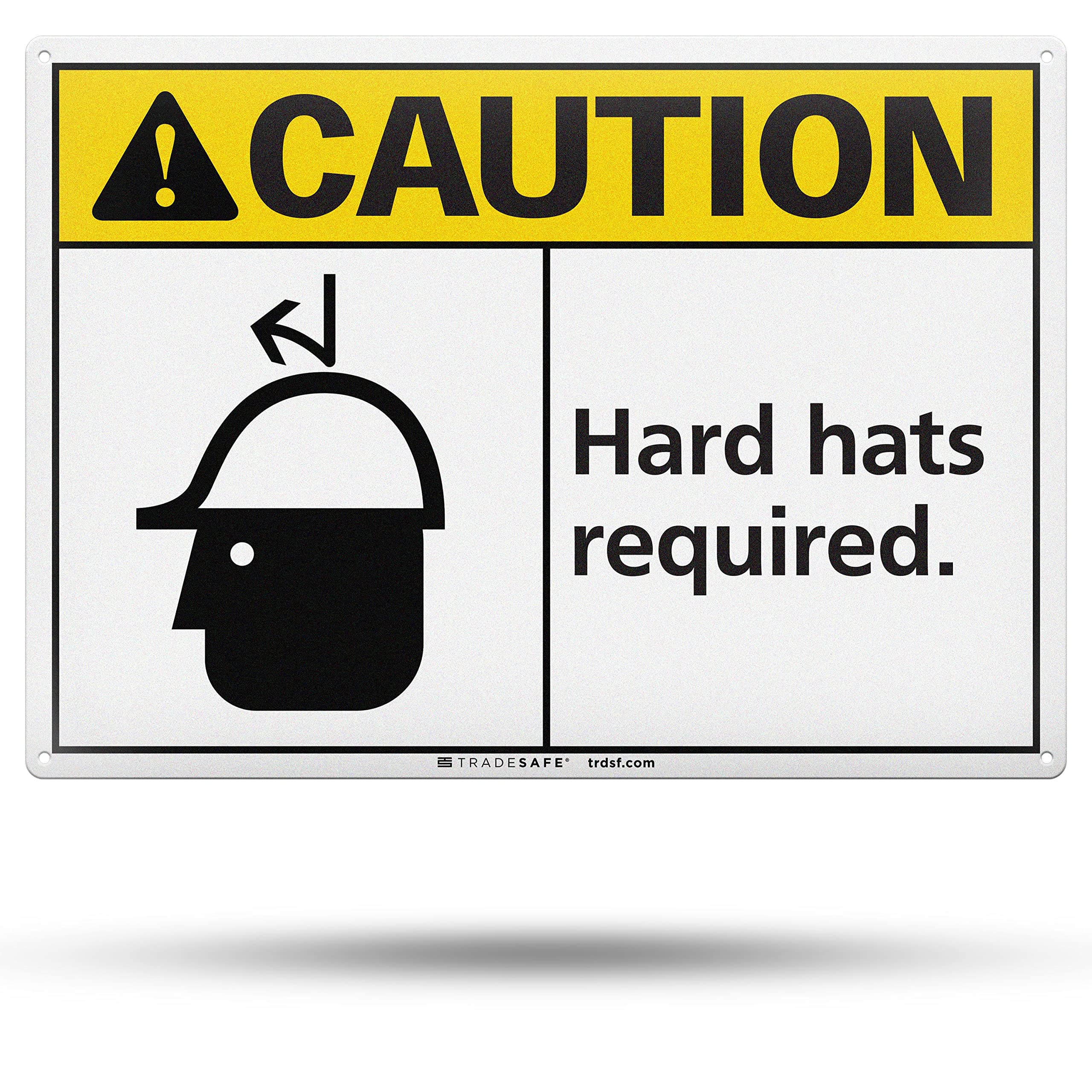 Buy TRADESAFE Hard Hats Required PPE Sign – Work Area Sign, Quick ...