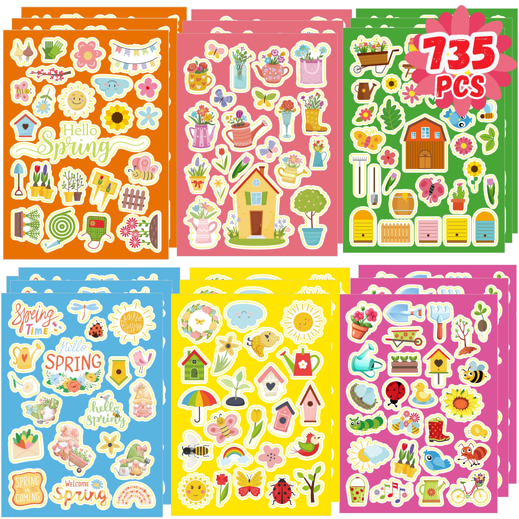 Amazon.com: Spring Stickers for Kids Spring Stickers Seasonal Holiday ...