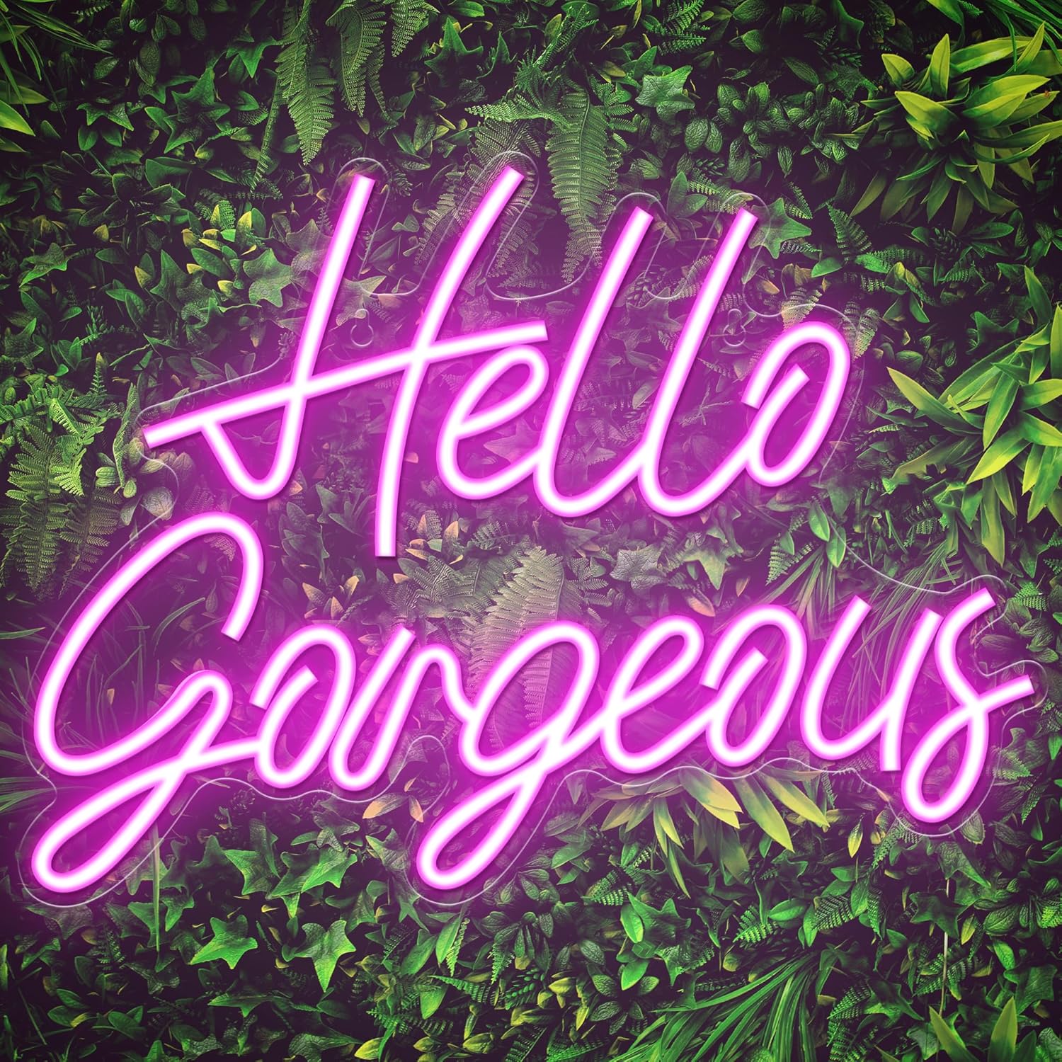Kavaas Hello Gorgeous Neon Signs for Wall Decor, Hello Gorgeous Neon ...